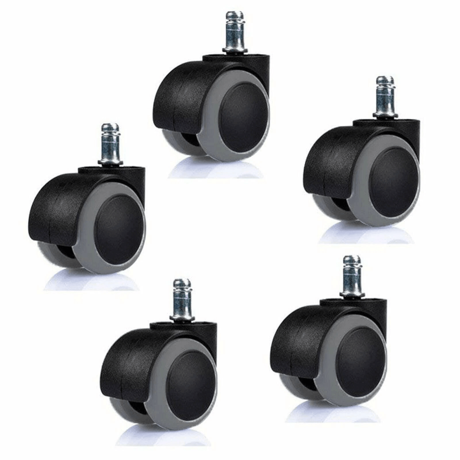 Office Chair Wheels Casters Set of 5 - Universal Fit | Inspire Uplift