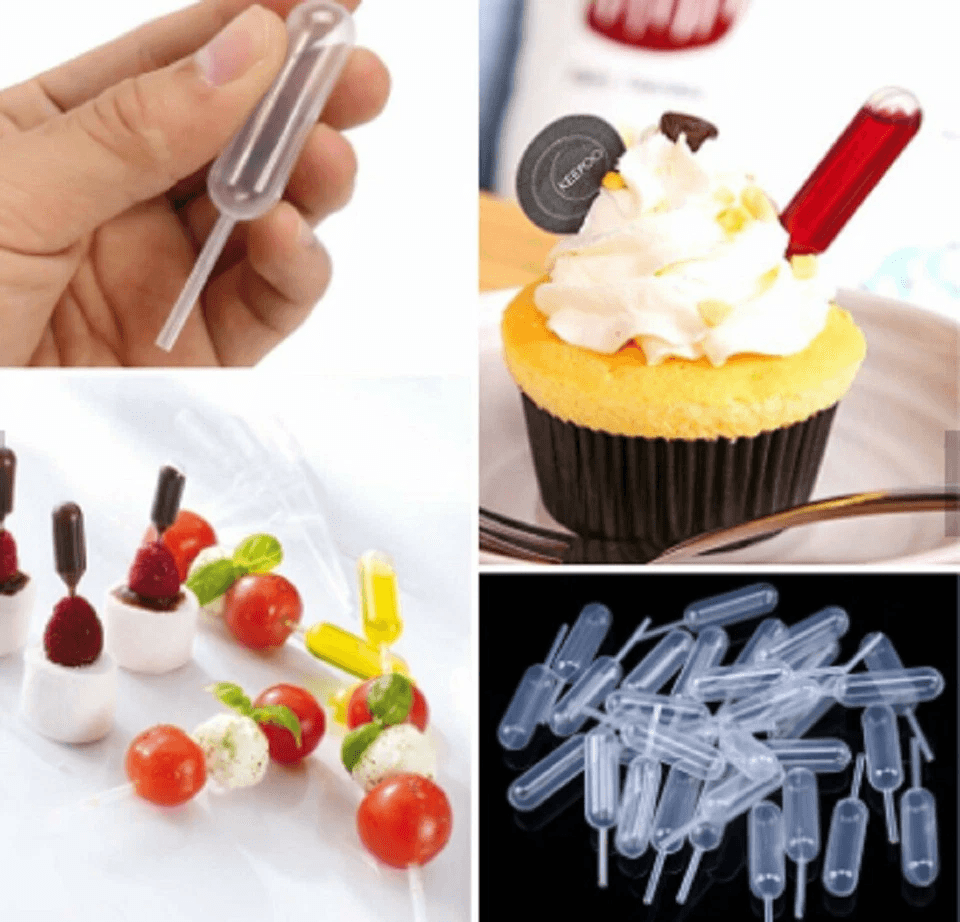 50PCS 4ml Plastic Pipette Droppers for Desserts | Inspire Uplift