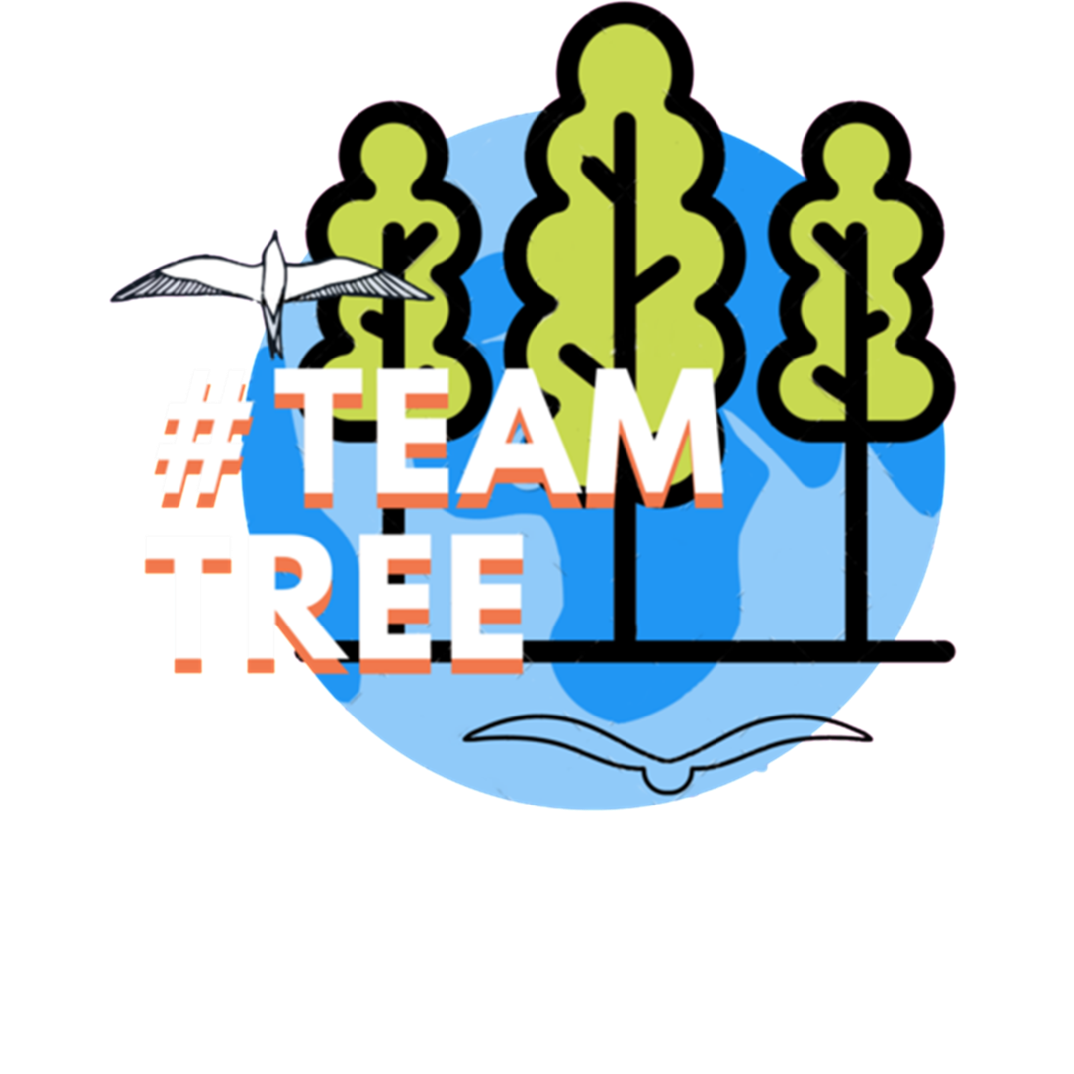 TeamTrees Logo plant 20 Million Trees | Inspire Uplift