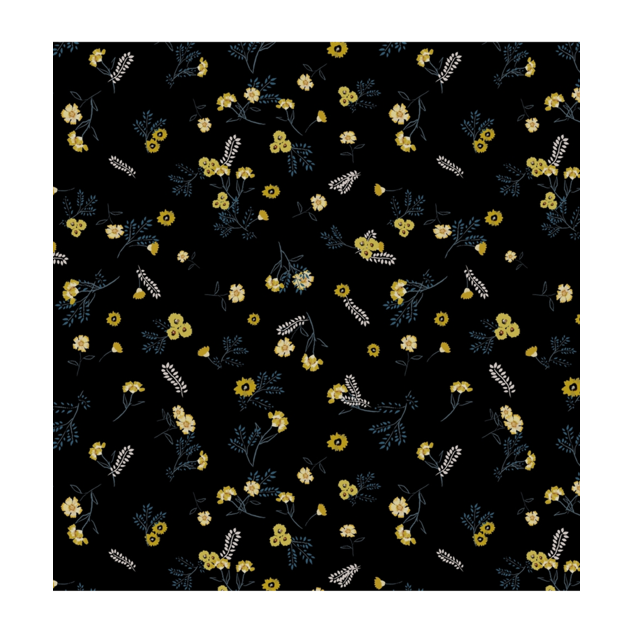 Yellow floral oil pattern Chiffon Top | Inspire Uplift