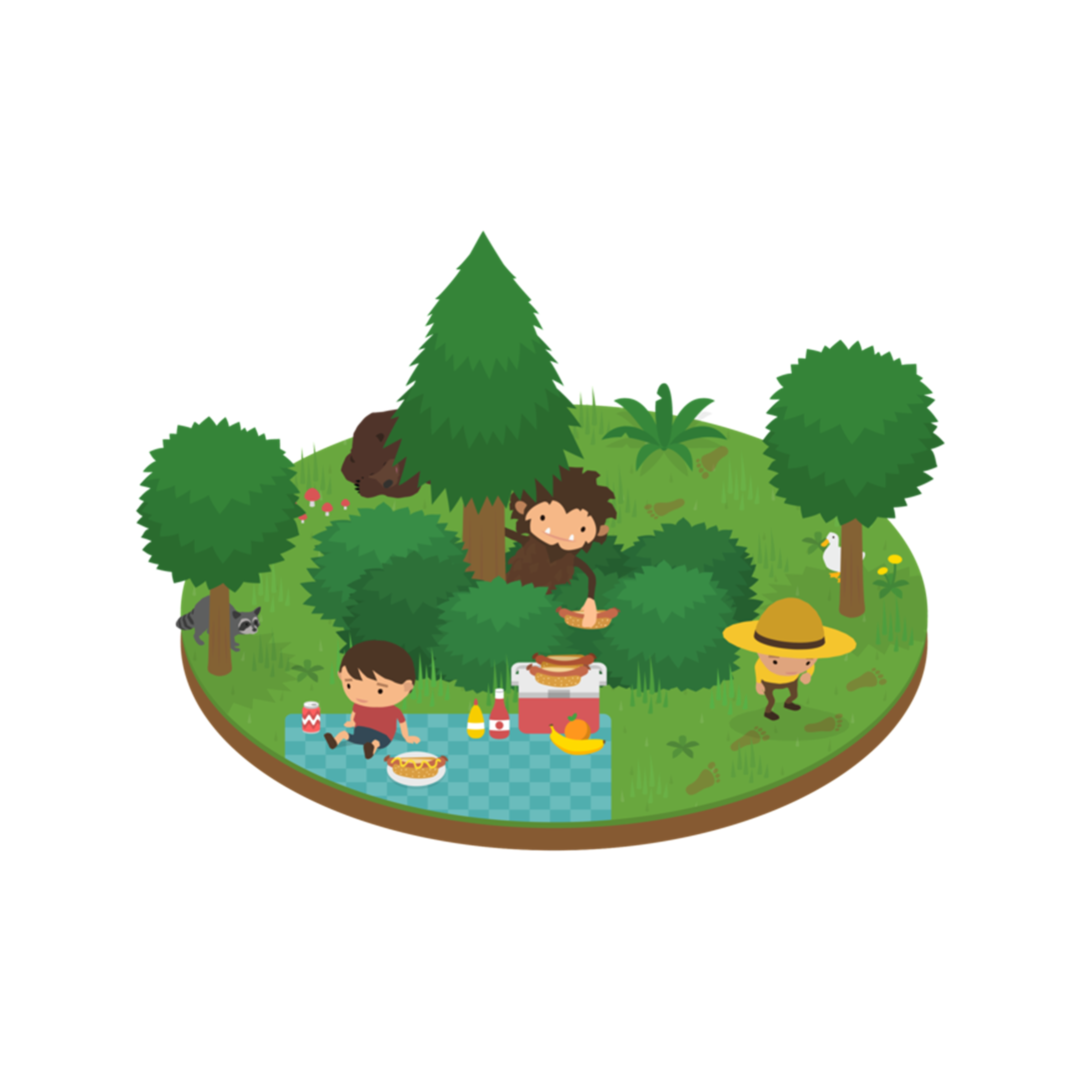 Sneaky Sasquatch Floating Picnic | Inspire Uplift