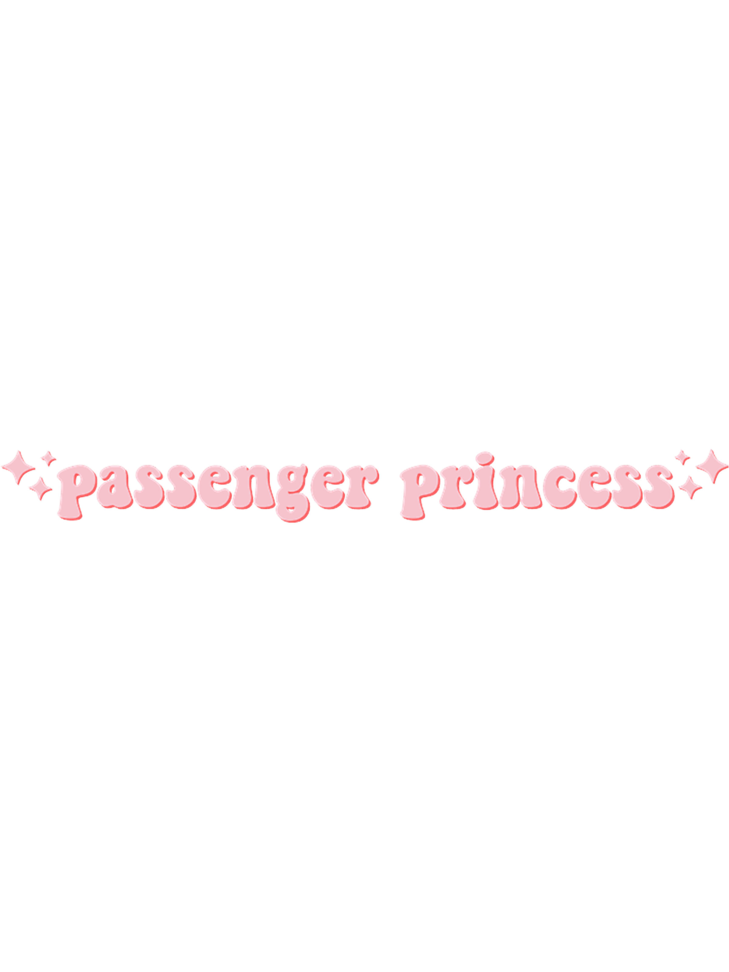 Passenger Princess Car Mirror Decal Car Mirror Sticker Rear | Inspire ...