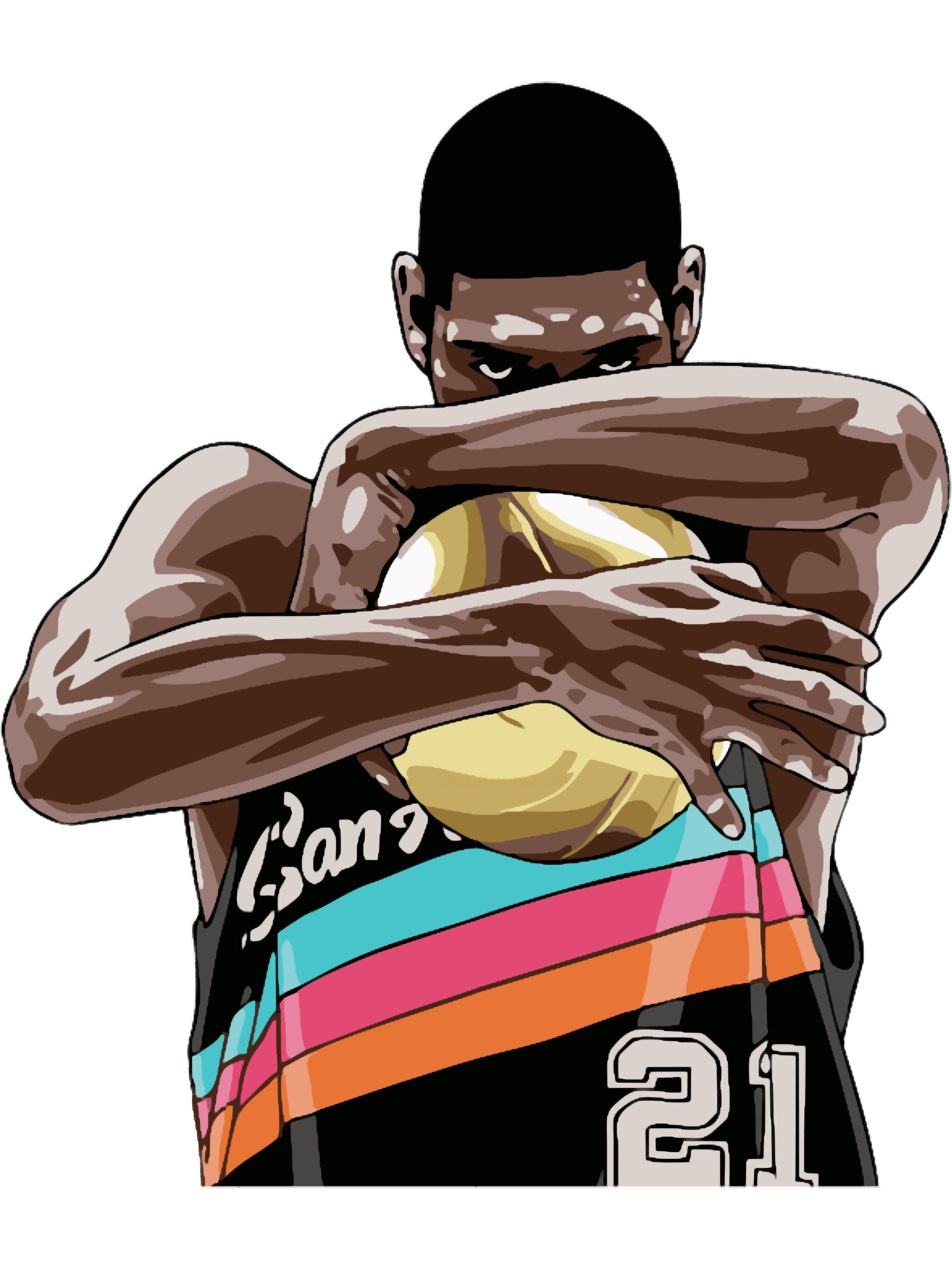 Tim Duncan Ball Hug (1) | Inspire Uplift