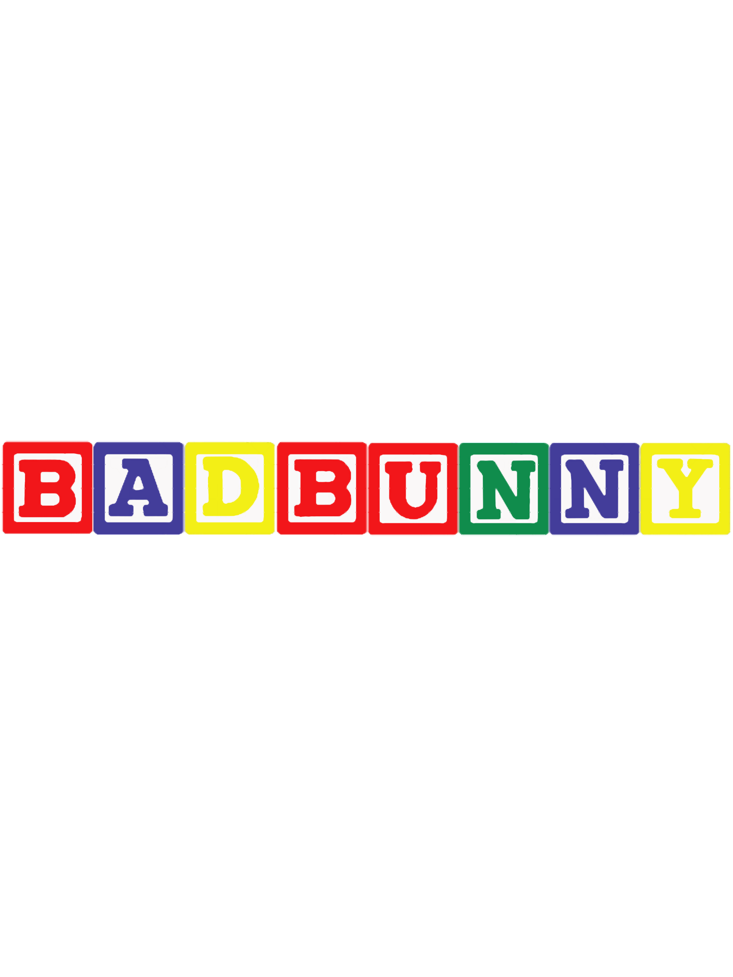 Bad Bunny Logo Toy Blocks | Inspire Uplift
