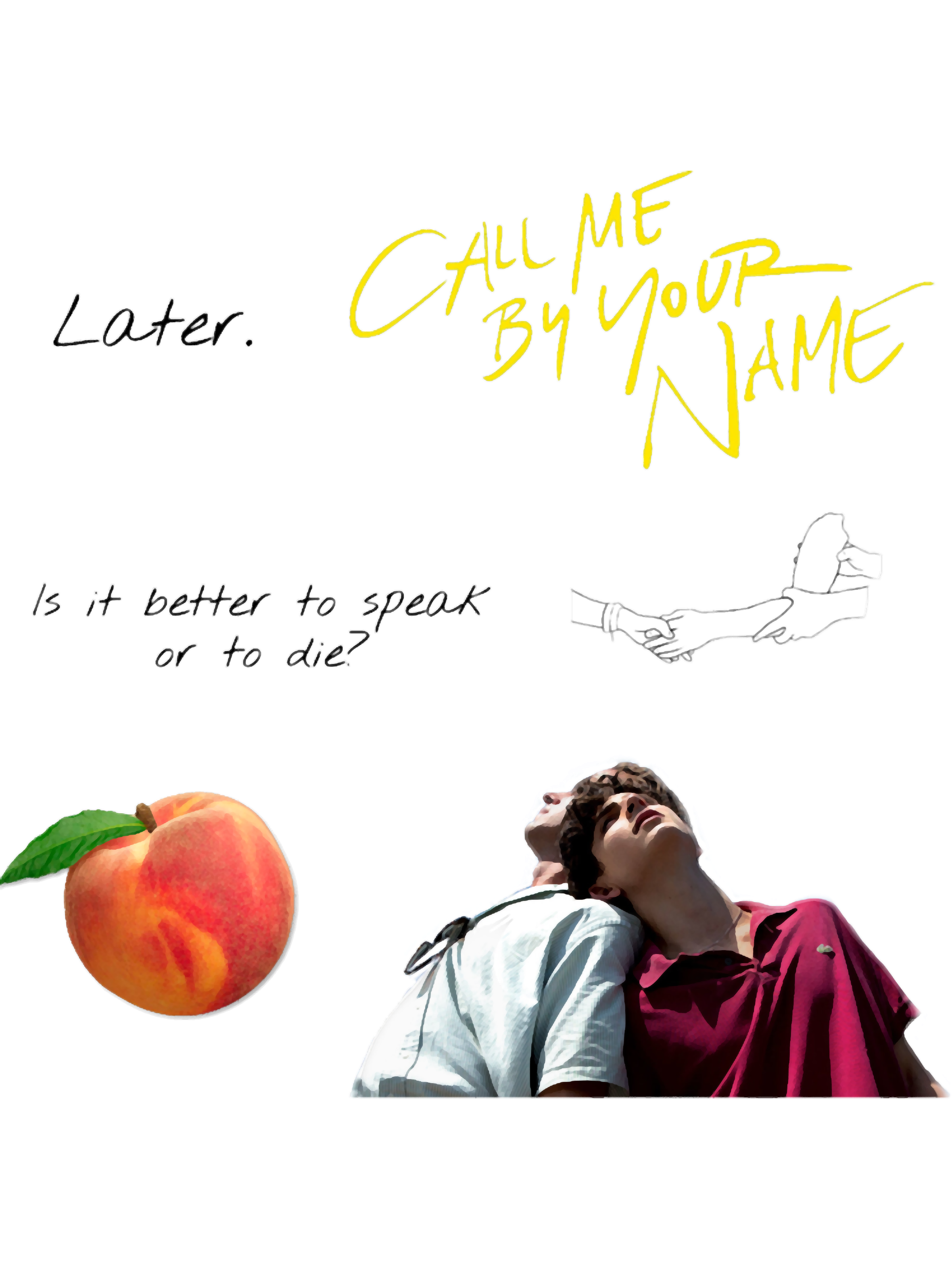 Call me by your name sticker set Sticker | Inspire Uplift