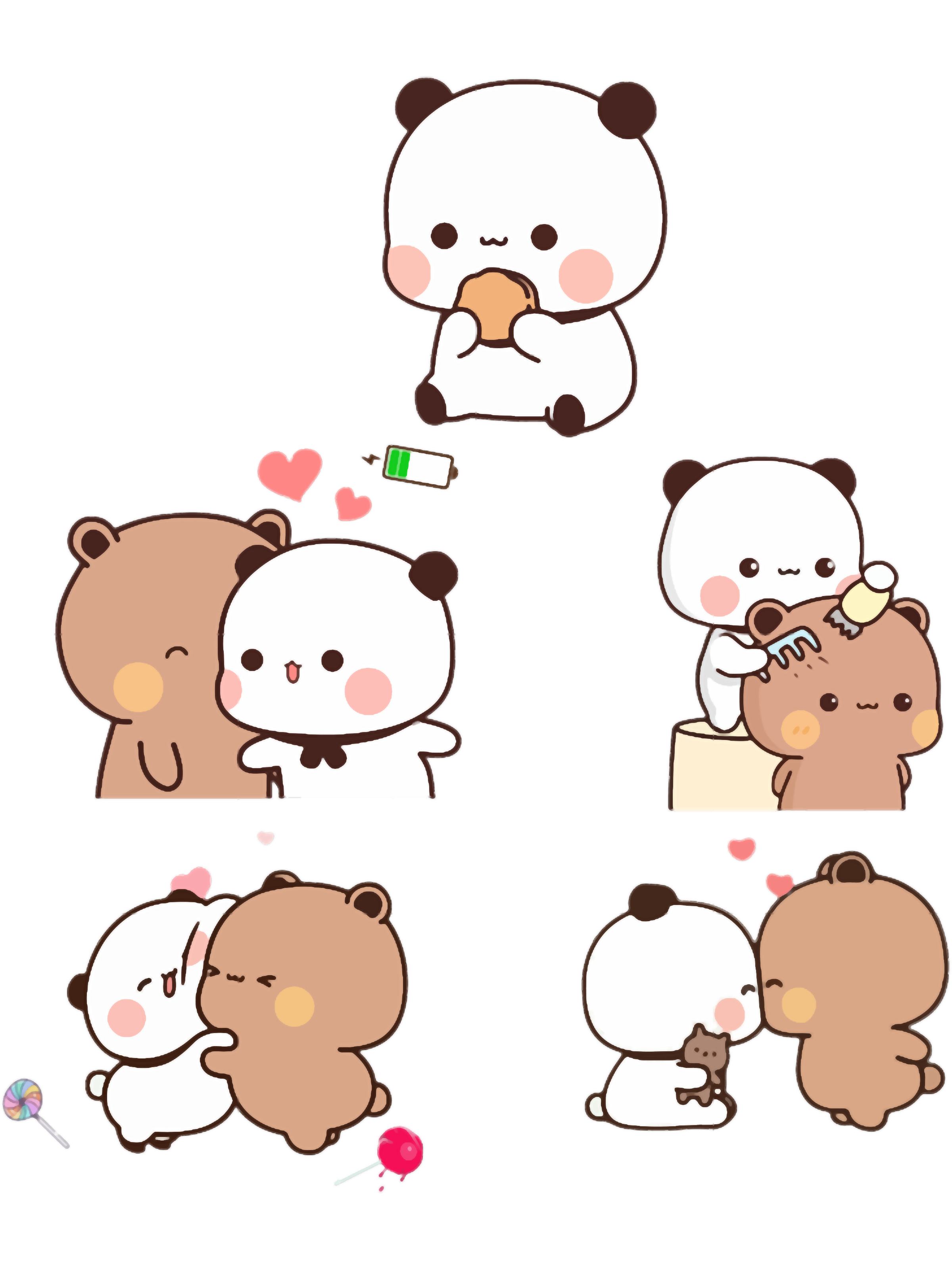 Bear and Panda Bubu Dudu Balloon(4) | Inspire Uplift