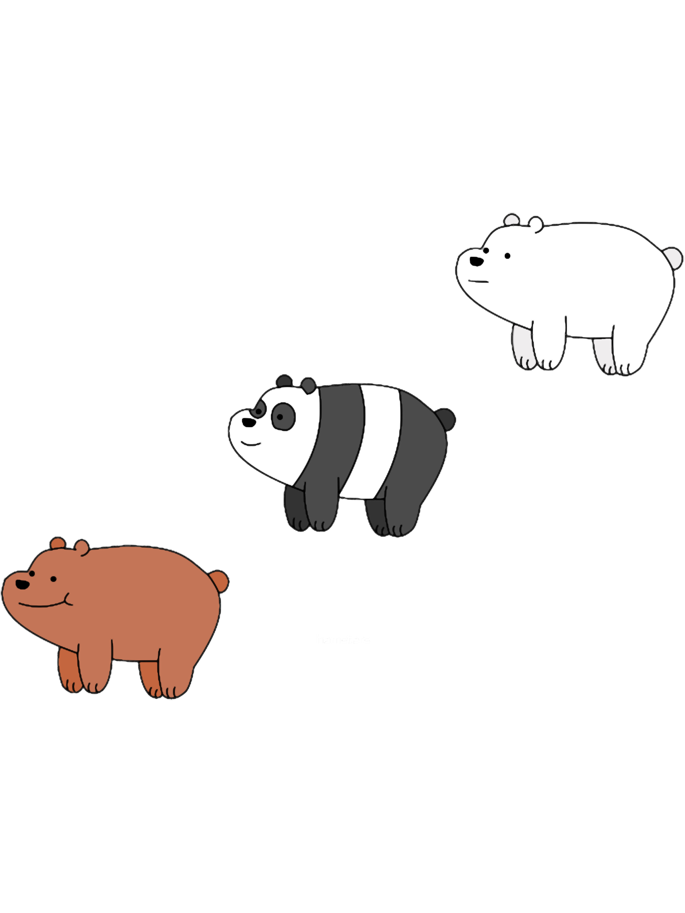 We Bare Bears Bear Pattern | Inspire Uplift