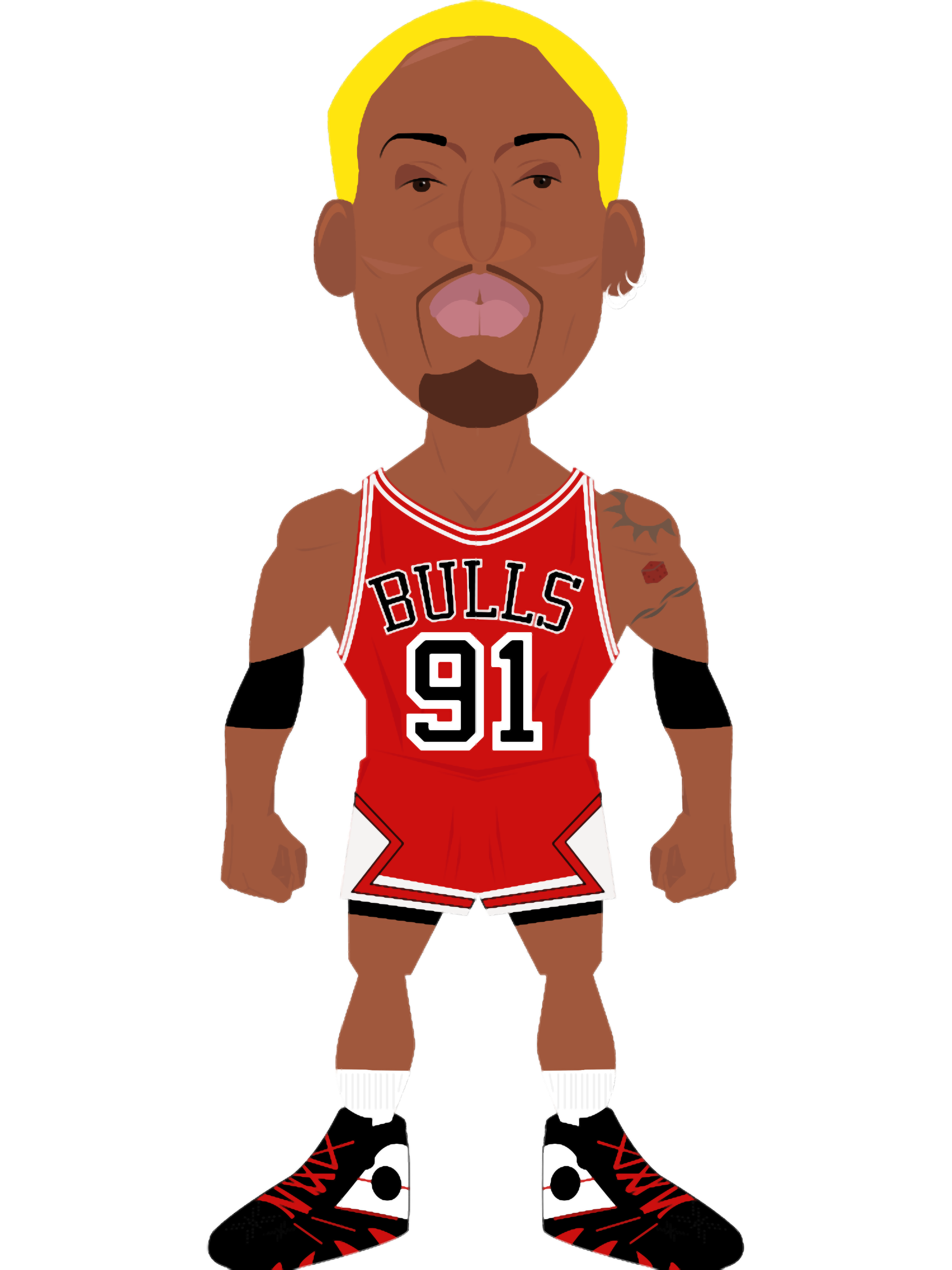 Dennis Rodman Chicago Basketball Champion | Inspire Uplift