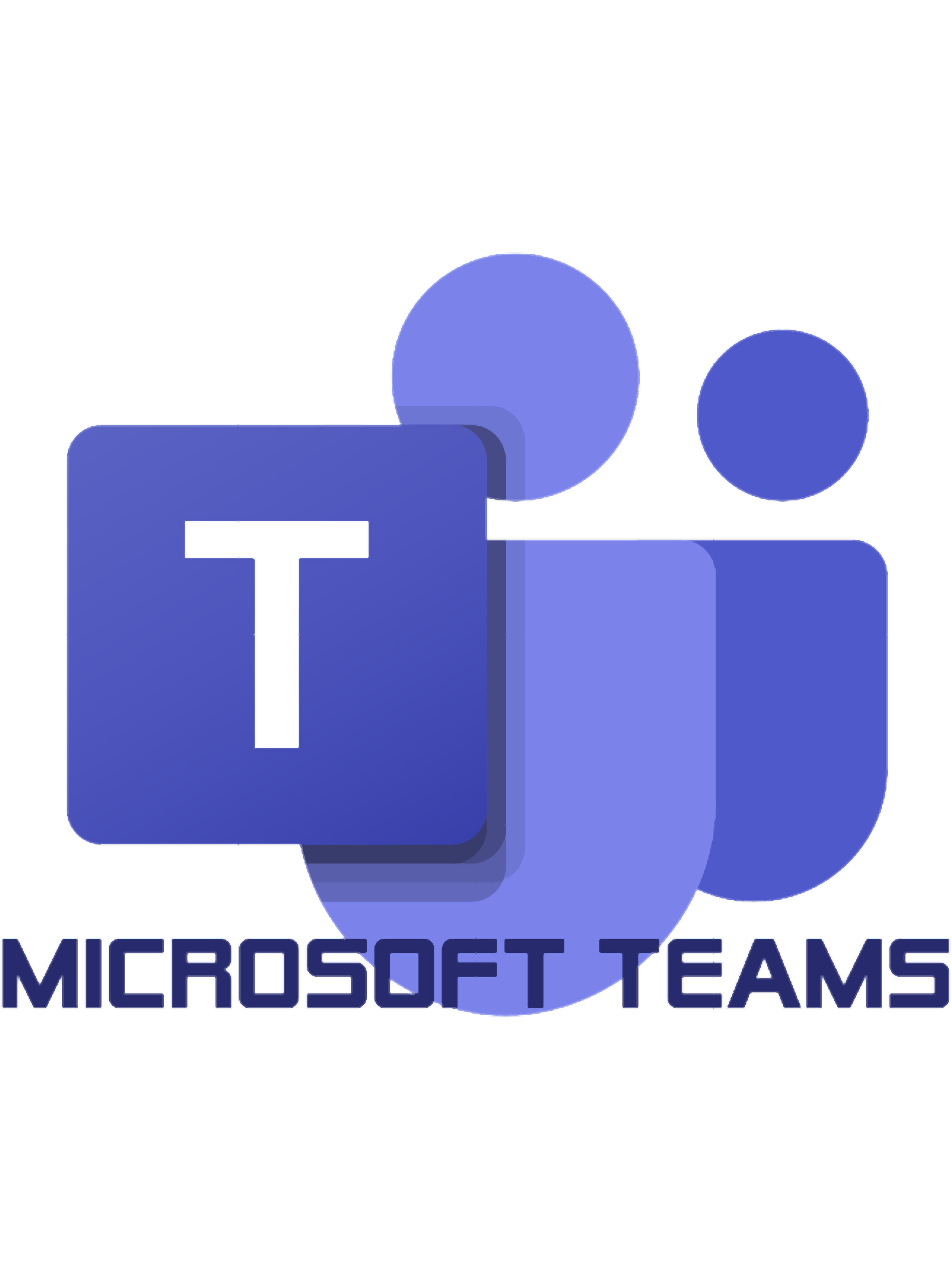 Microsoft teams blue logo and text | Inspire Uplift