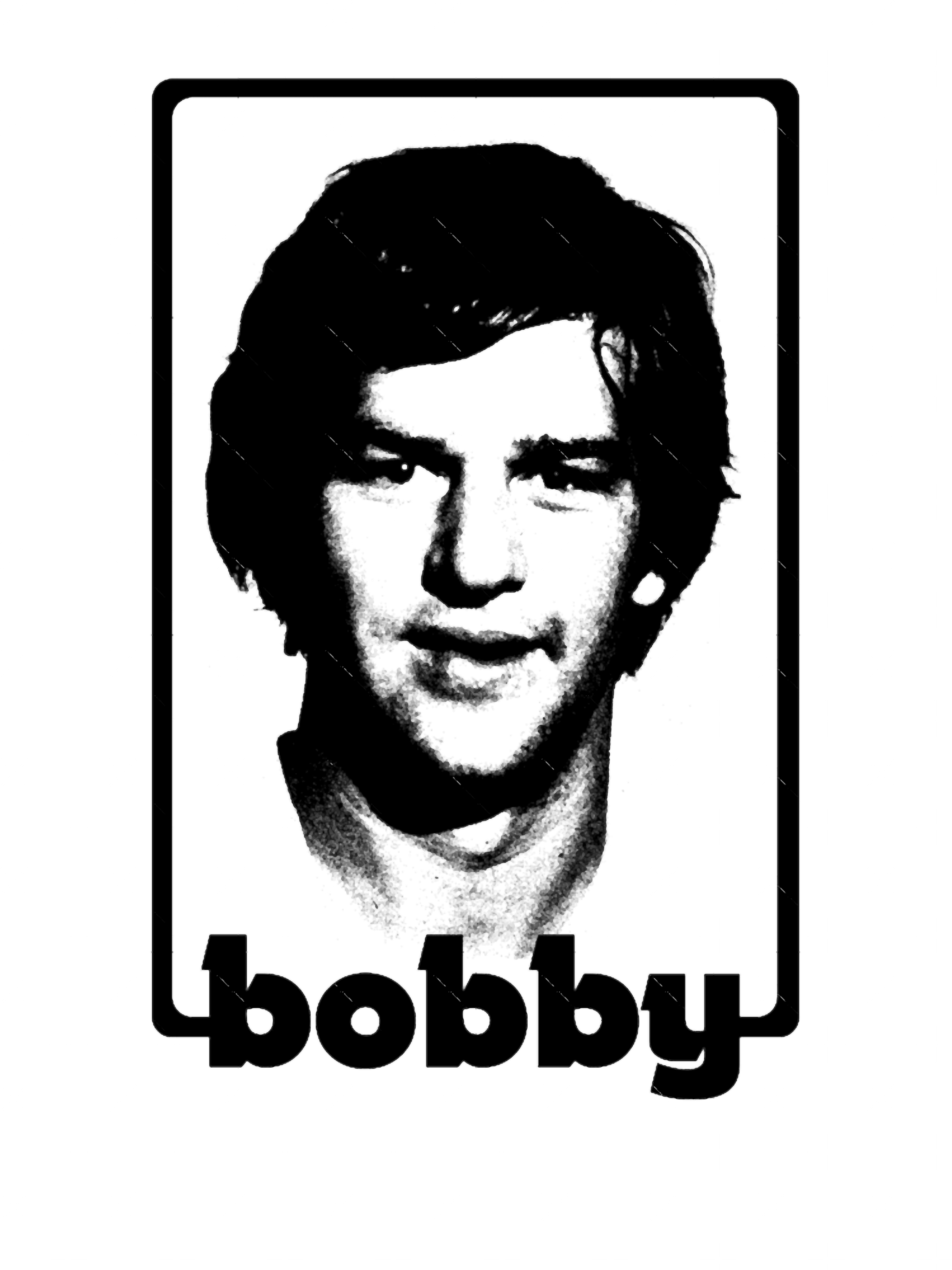 Retro Hockey BobbyThe Black Stencil | Inspire Uplift