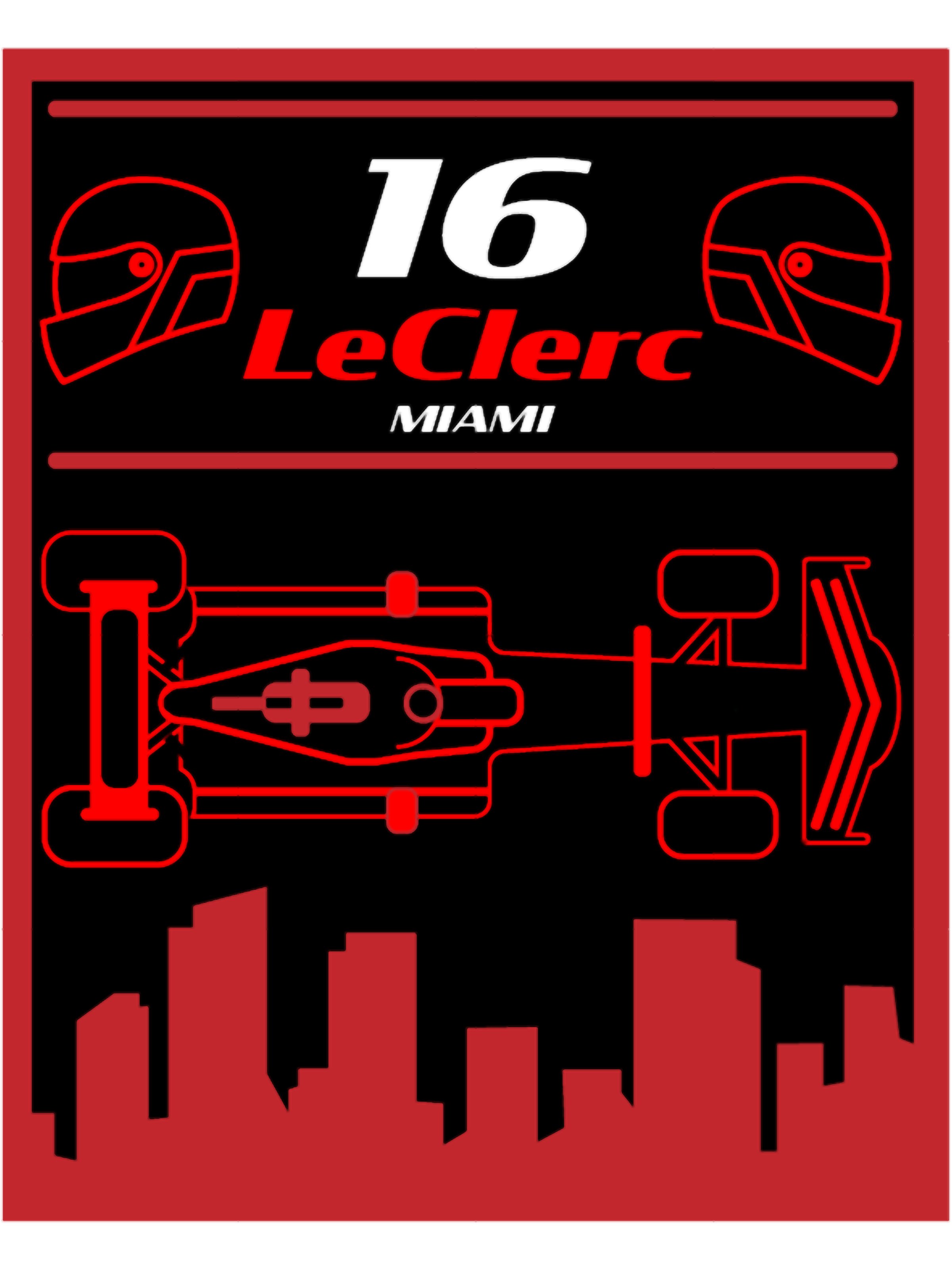 Charles Leclerc Miami Car 16 Premium | Inspire Uplift