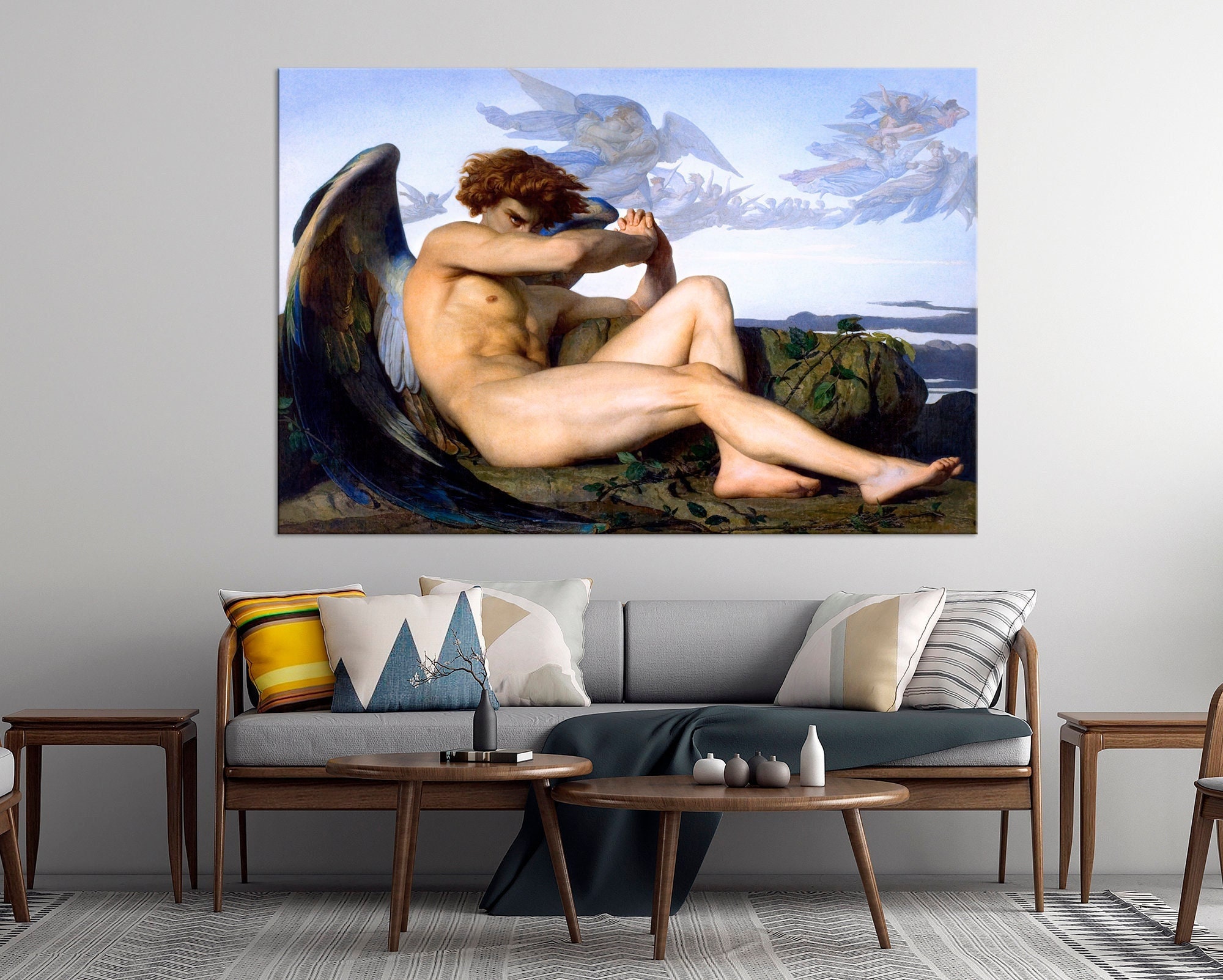 Fallen Angel wall art Alexandre Cabanel Reproduction print F | Inspire Uplift