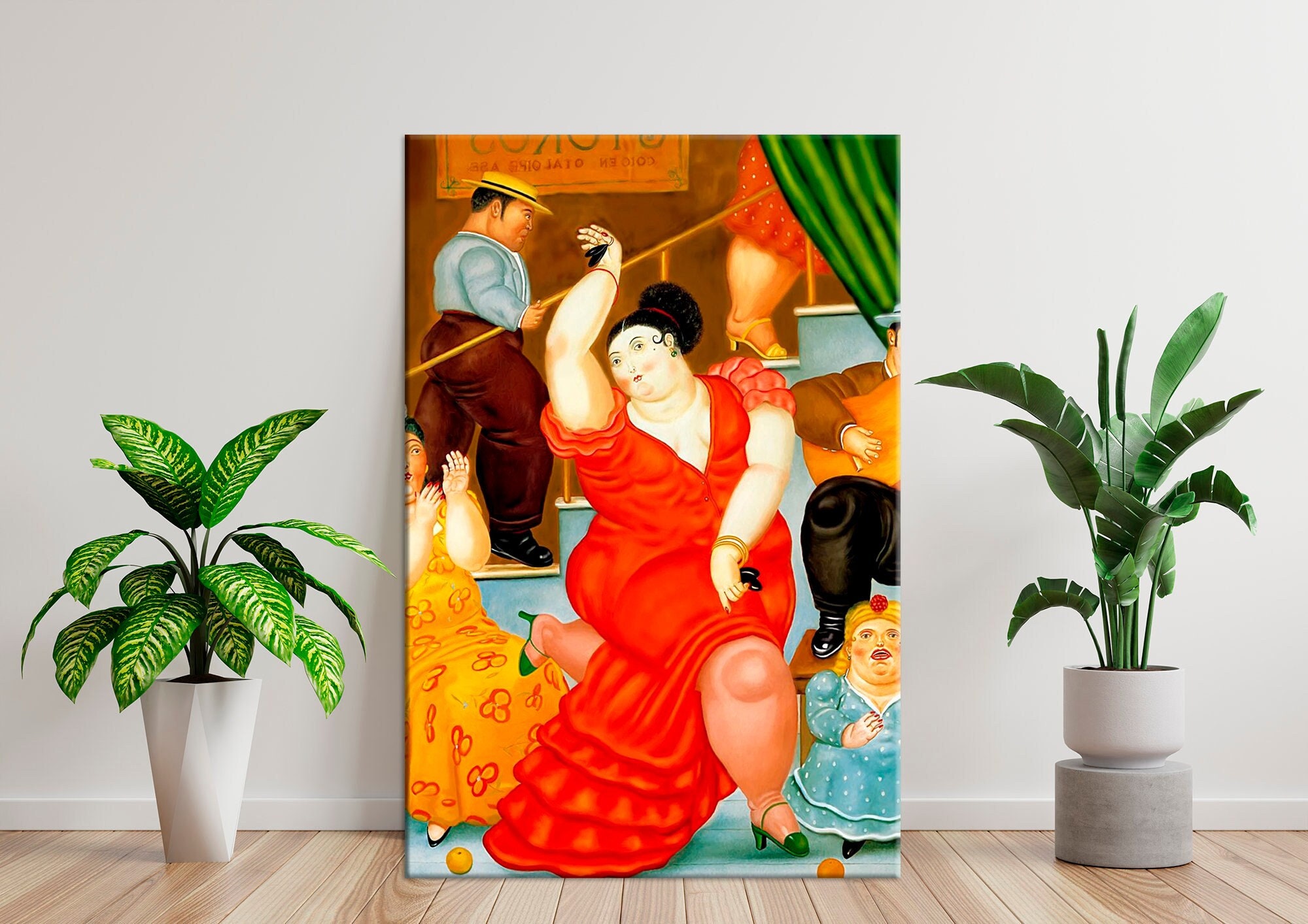 Fernando Botero dancing woman canvas print Botero wall art R | Inspire ...