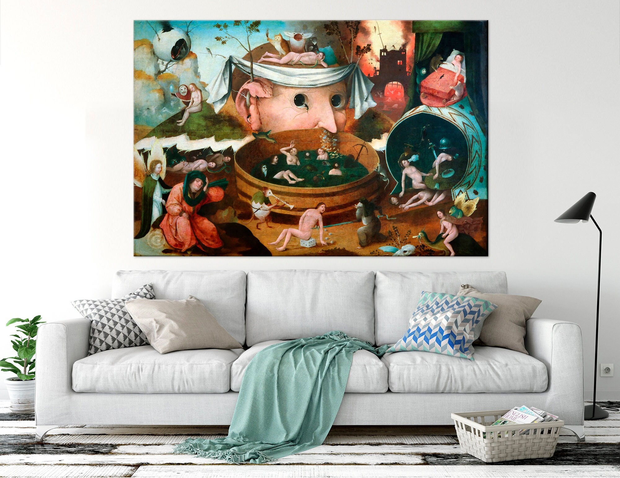 Hieronymus Bosch canvas wall art Hell Creatures Bosch Renais | Inspire ...