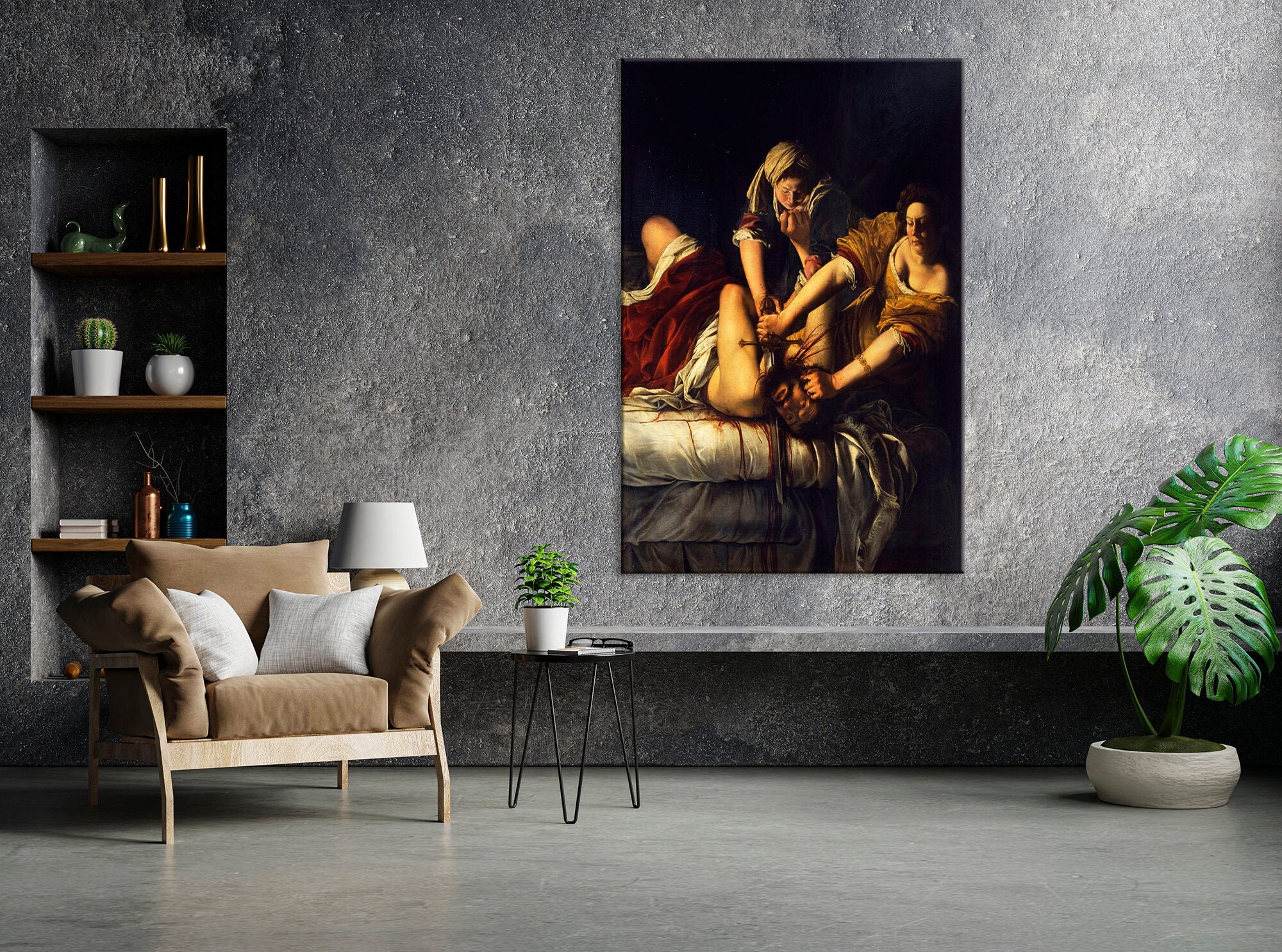 Judith Slaying canvas wall art Holofernes by Gentileschi art | Inspire ...
