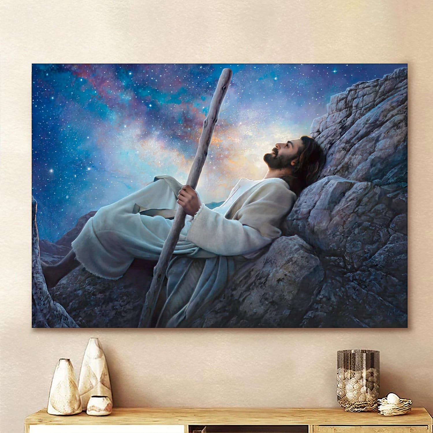 Worlds Without End Jesus Christ Wall Art Canvas Picture Jesu | Inspire ...