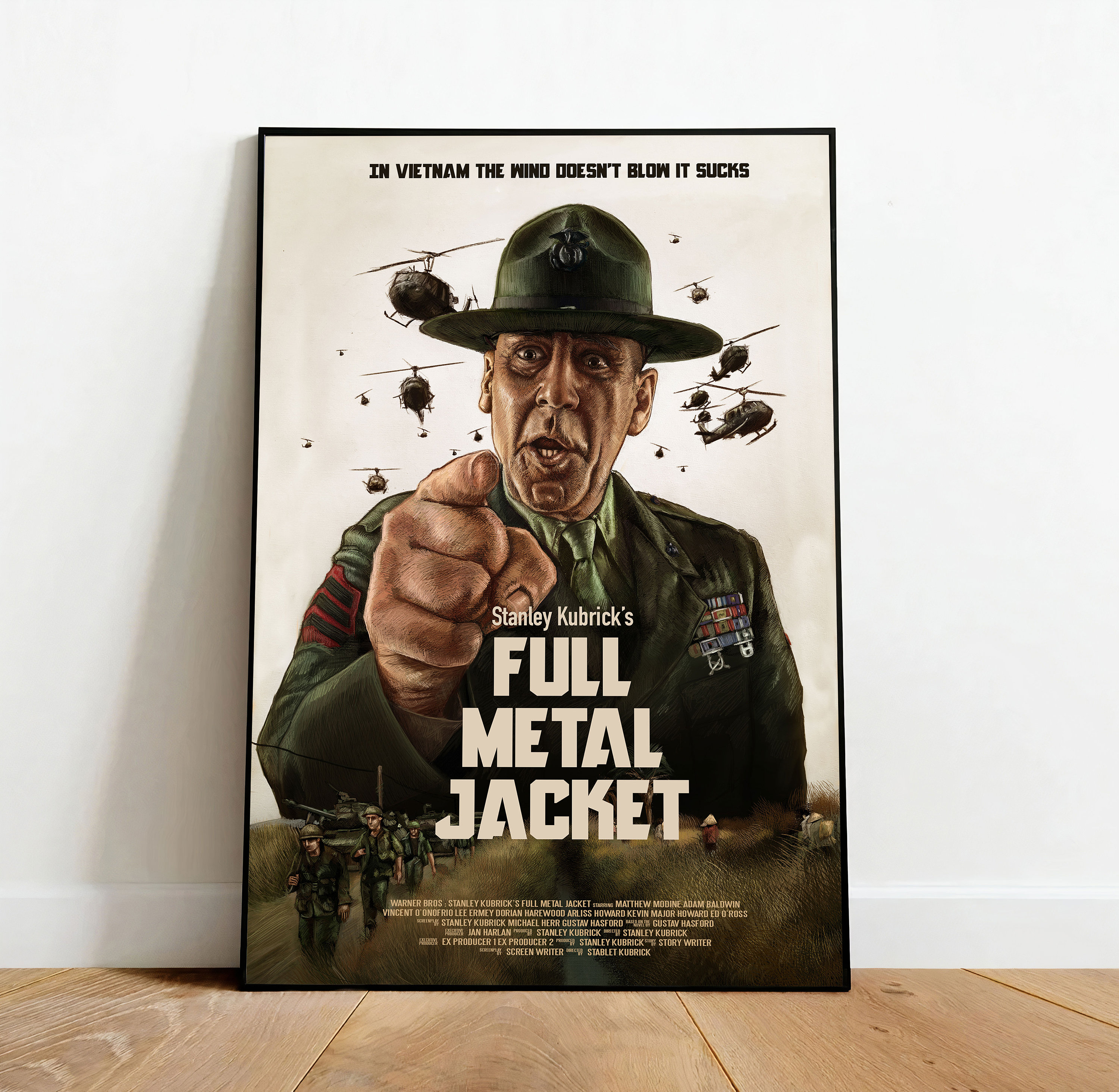 Full Metal Jacket Poster, Canvas Wall Art, Rolled Canvas Pri | Inspire Uplift