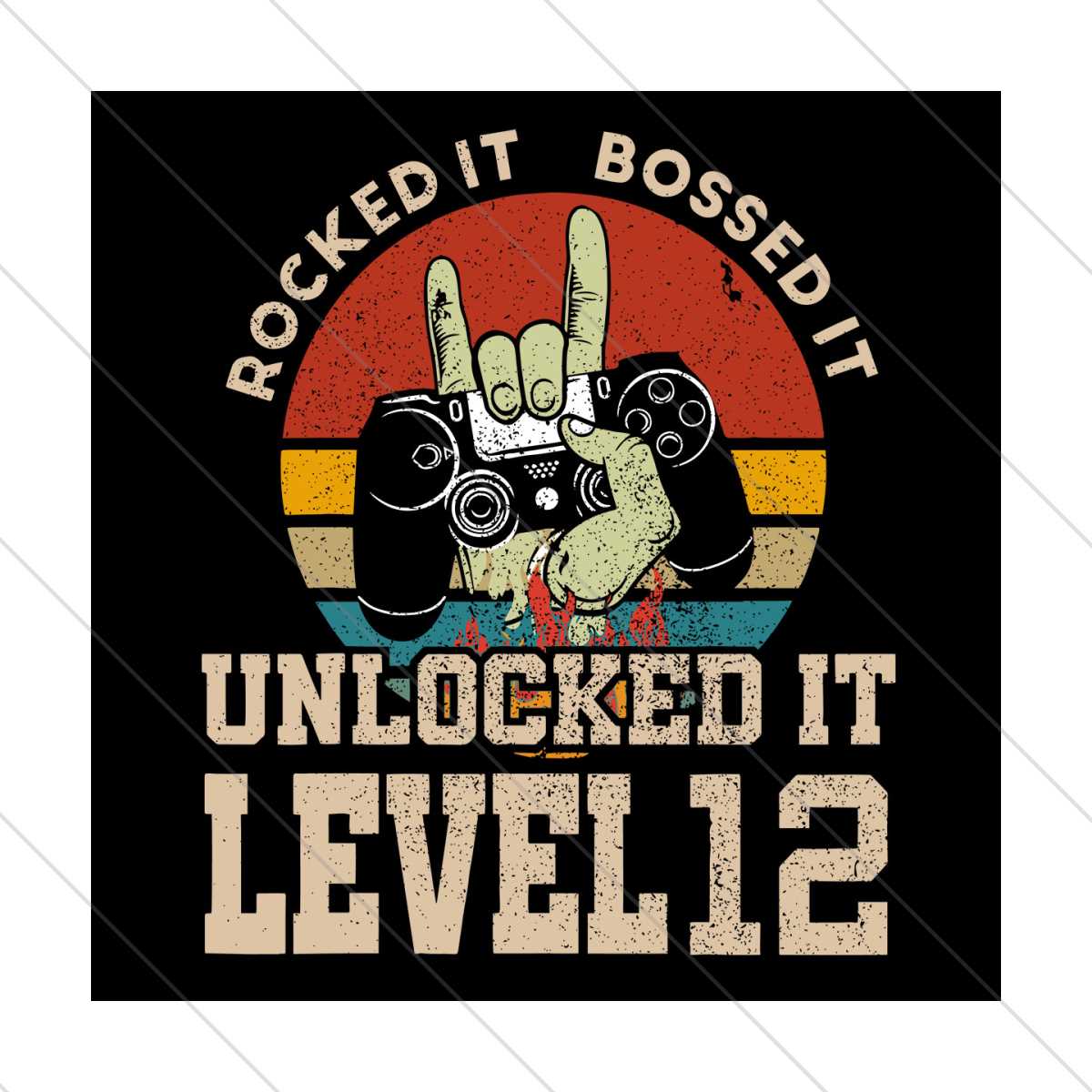 Unlocked It Level 12 Gamer Birthday Svg, Birthday Svg, 12th | Inspire ...