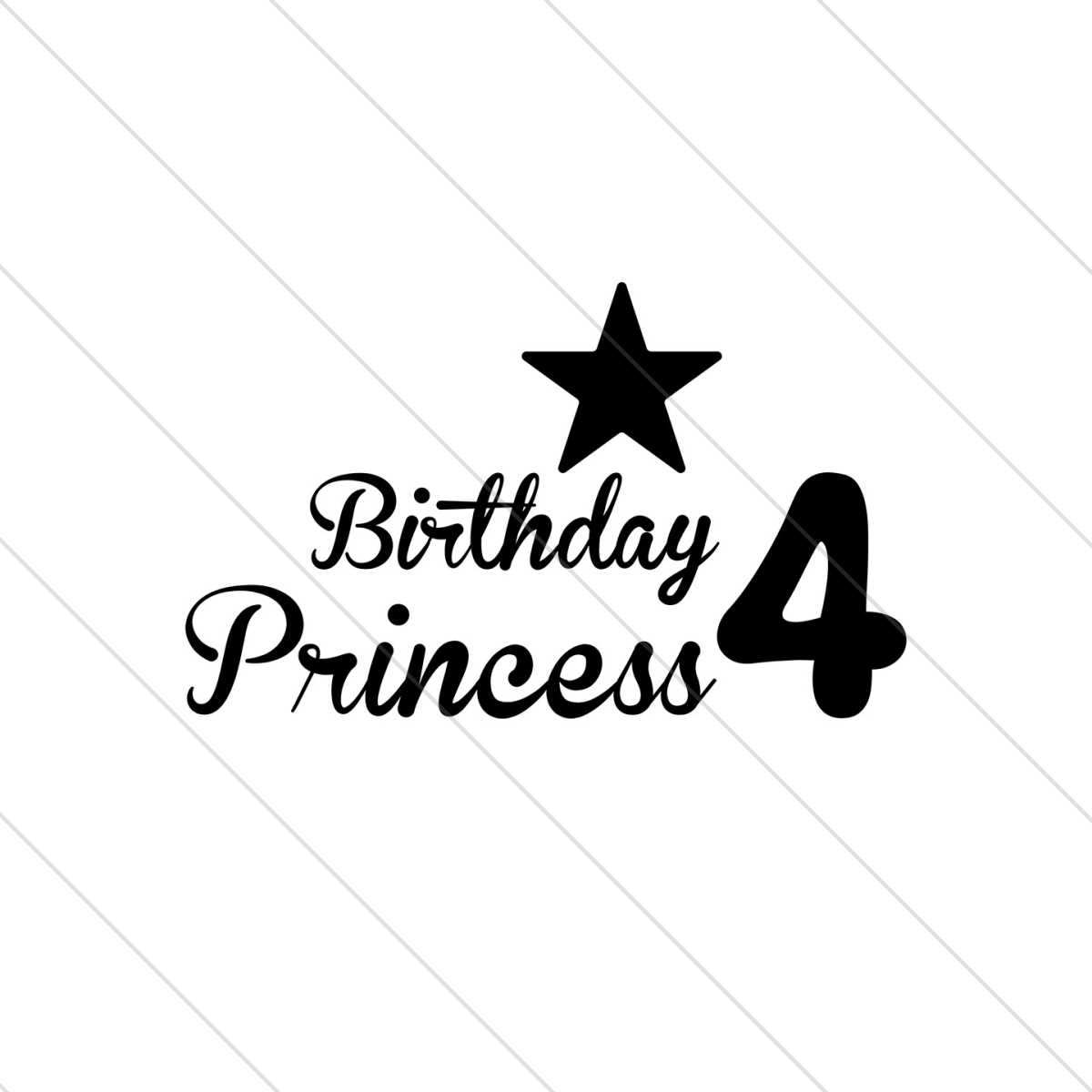 Birthday Princess 4 Svg, Birthday Svg, Princess Svg, 4 Years | Inspire ...