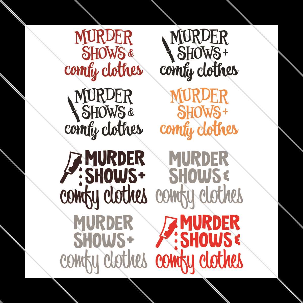 Murder Shows And Comfy Clothes Svg, Trending Svg, Murder Sho | Inspire ...