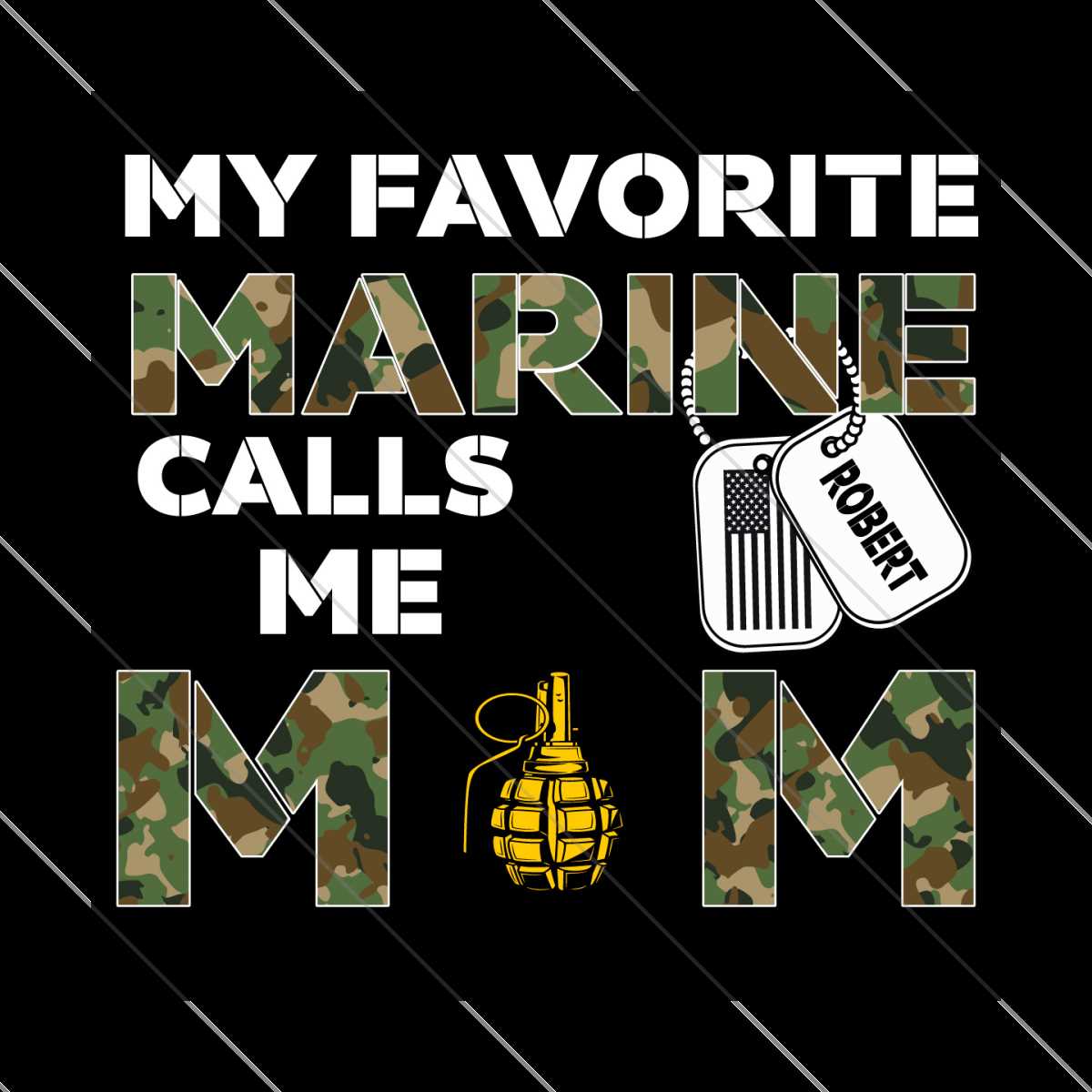 My Favorite Marine Calls Me Mom Svg, Mothers Day Svg, Marine | Inspire ...