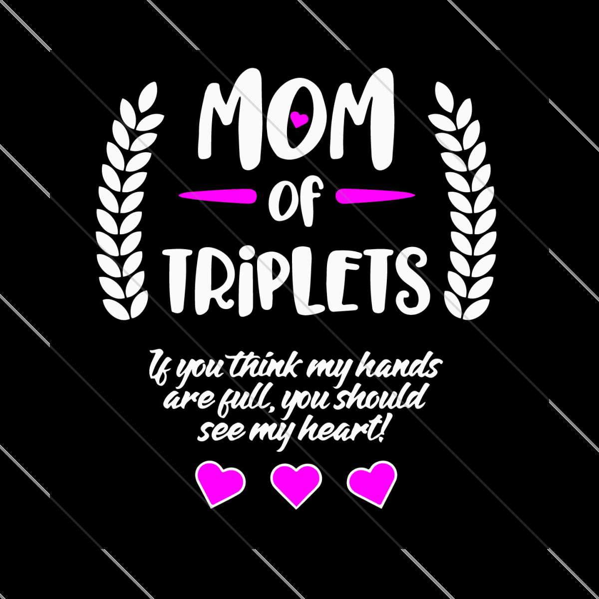 Mom Of Triplets Svg, Mother Day Svg, Mom Svg, Mother Svg, Ba | Inspire ...