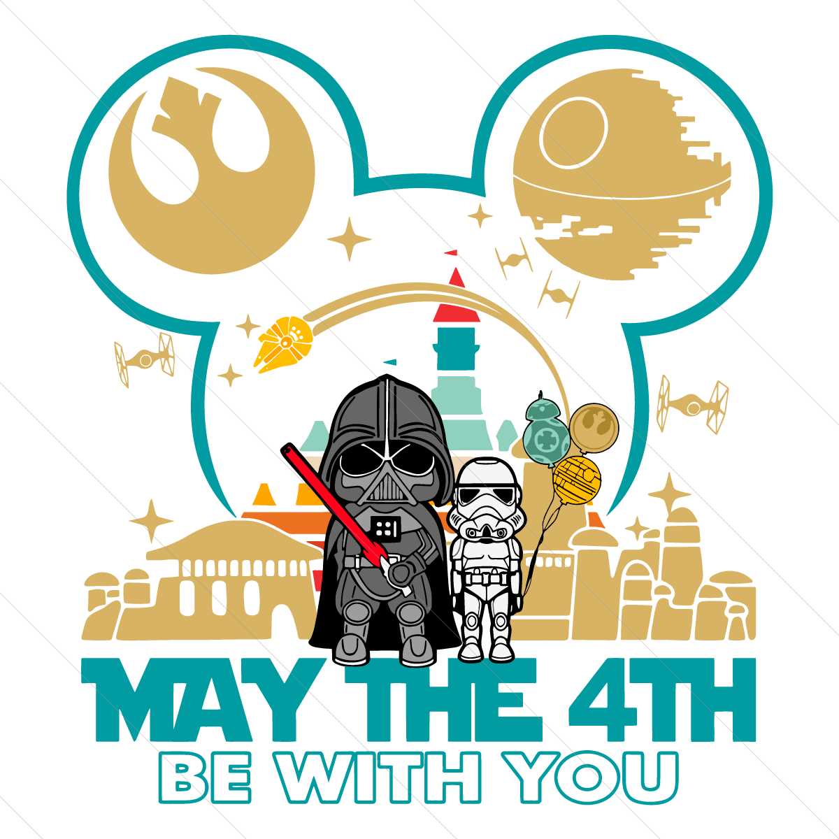 May The 4th Be With You Star Wars Characters SVG, Star Wars | Inspire ...