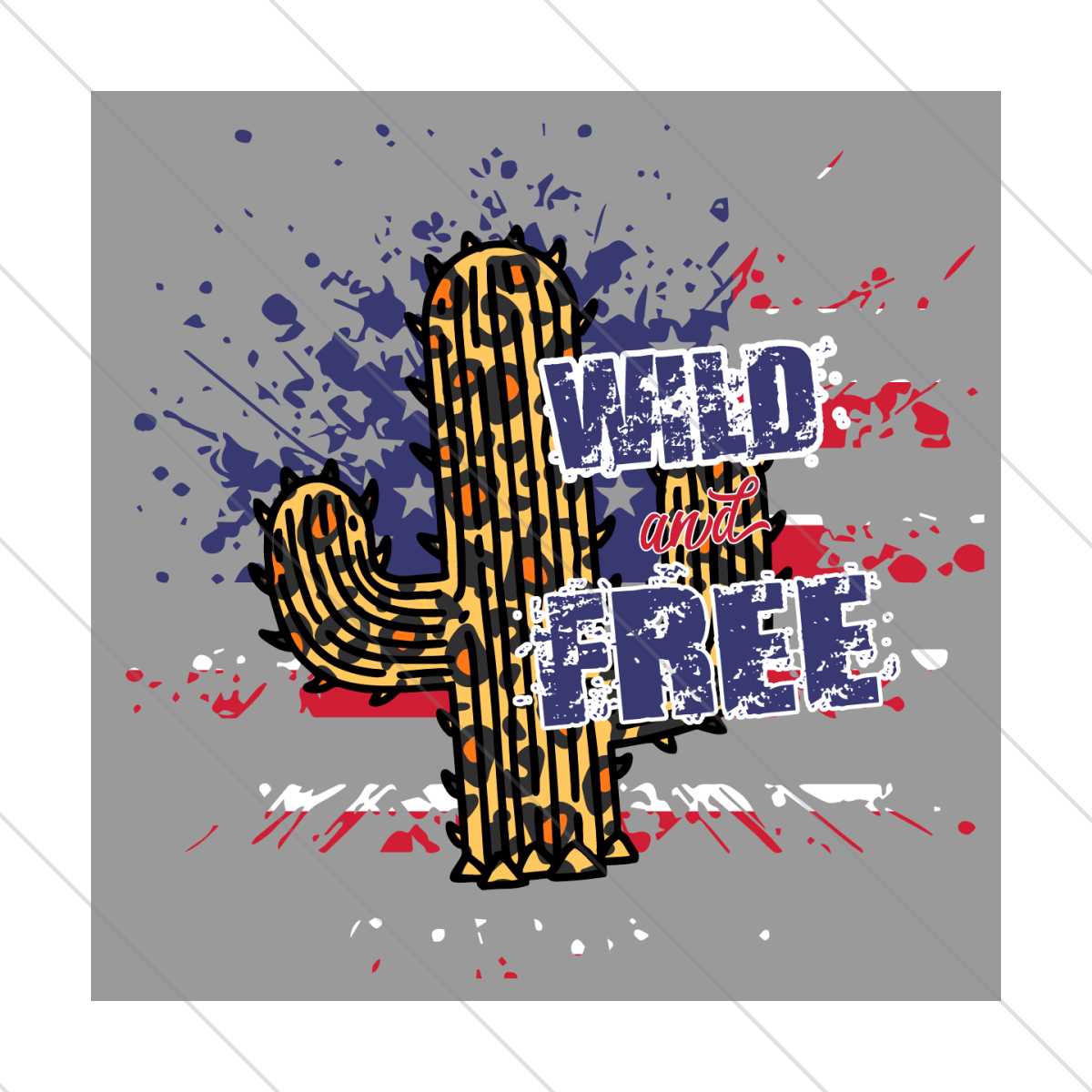 Wild And Free 4th Of July Leopard Cactus Svg, Independence S | Inspire ...