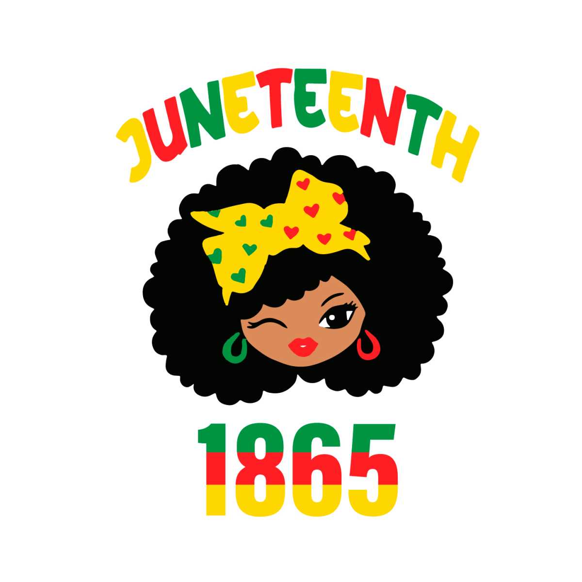 Black Girl Kids Juneteenth 1865 Svg, Juneteenth Svg, Junetee | Inspire ...