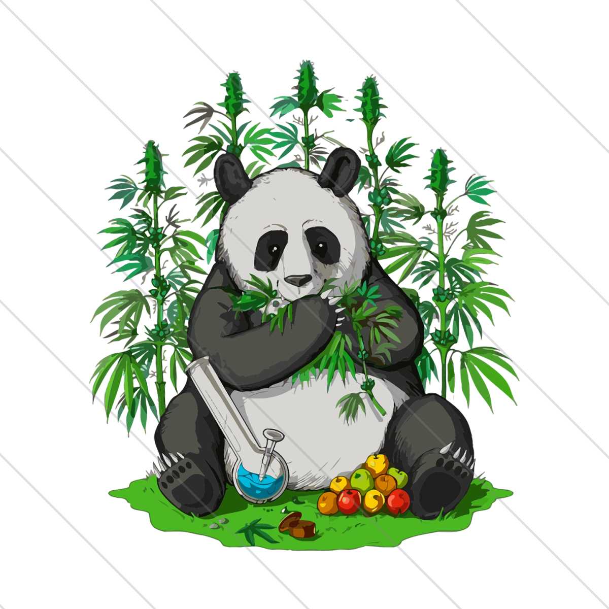 Panda Bear Weed, Weed Hippie, Trending Svg, Funny Weed Appar | Inspire Uplift