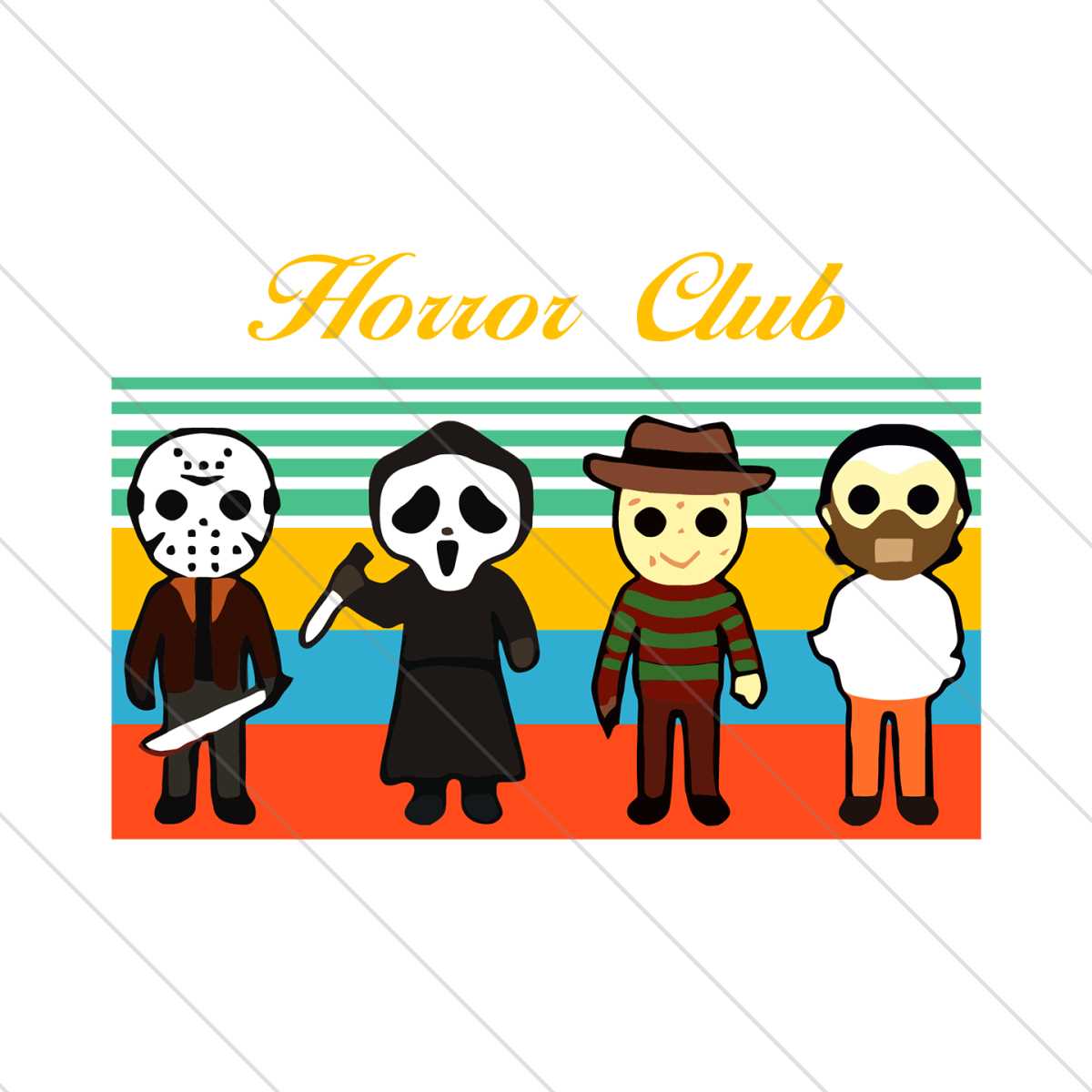 Horror Club Halloween Svg,Horror Movie Characters svg, Horro | Inspire ...