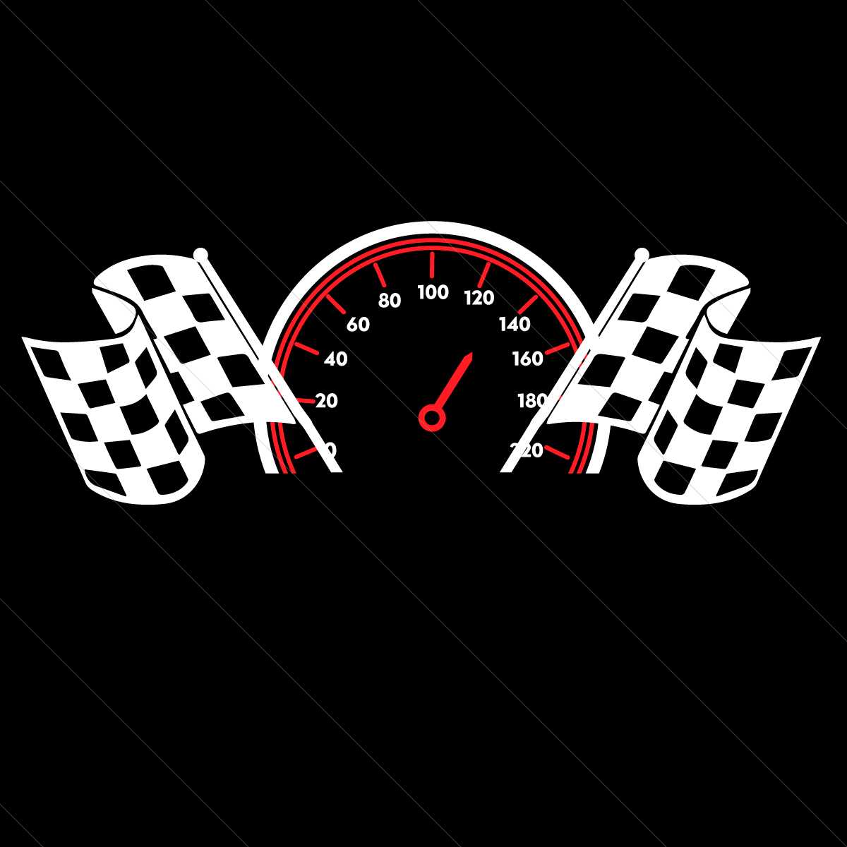 Racing Speedometer Flags Svg | Inspire Uplift
