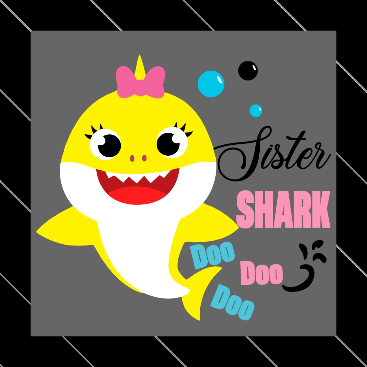 Sister Shark Of The Birthday Girl Svg | Inspire Uplift