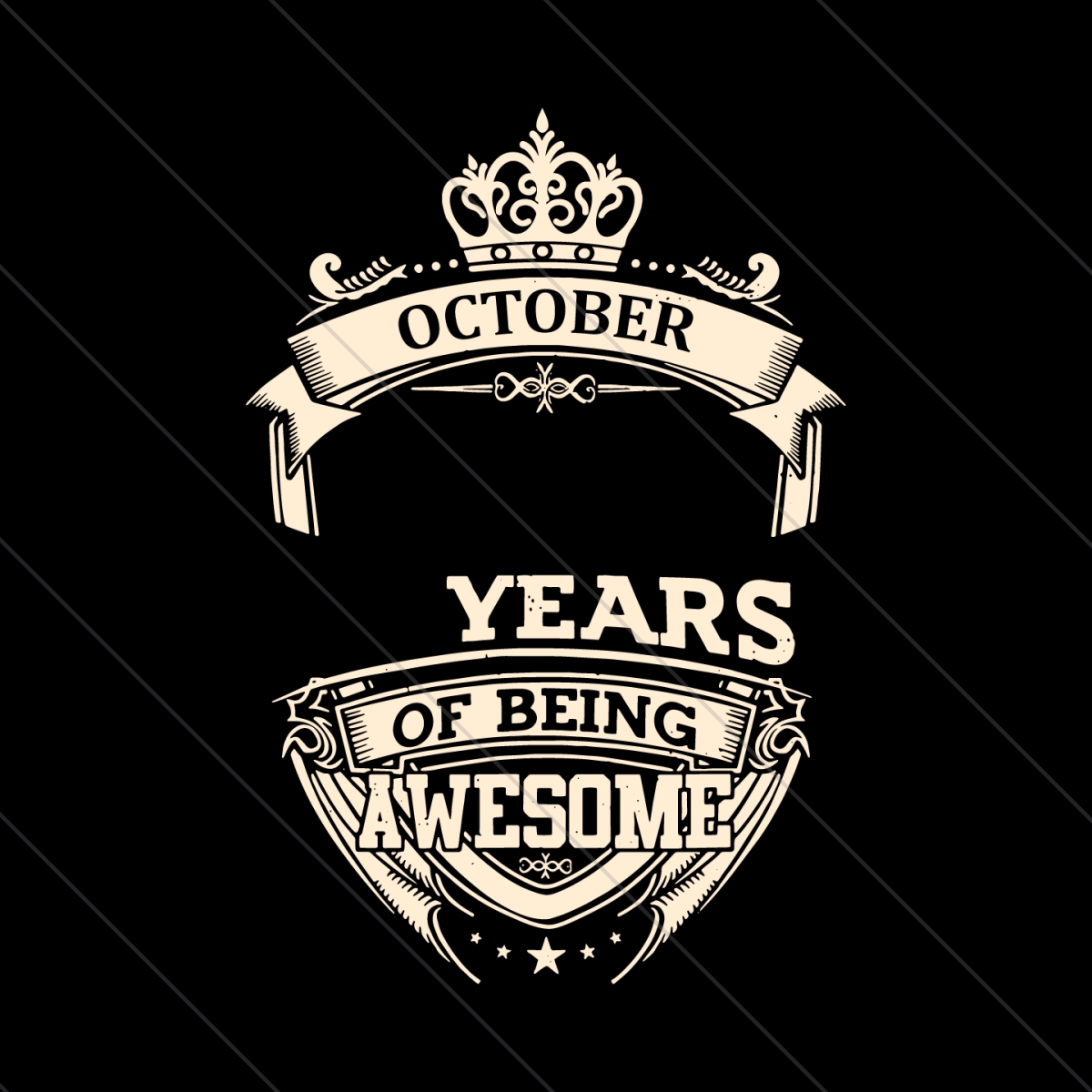 October Birthday Custom Year Svg | Inspire Uplift