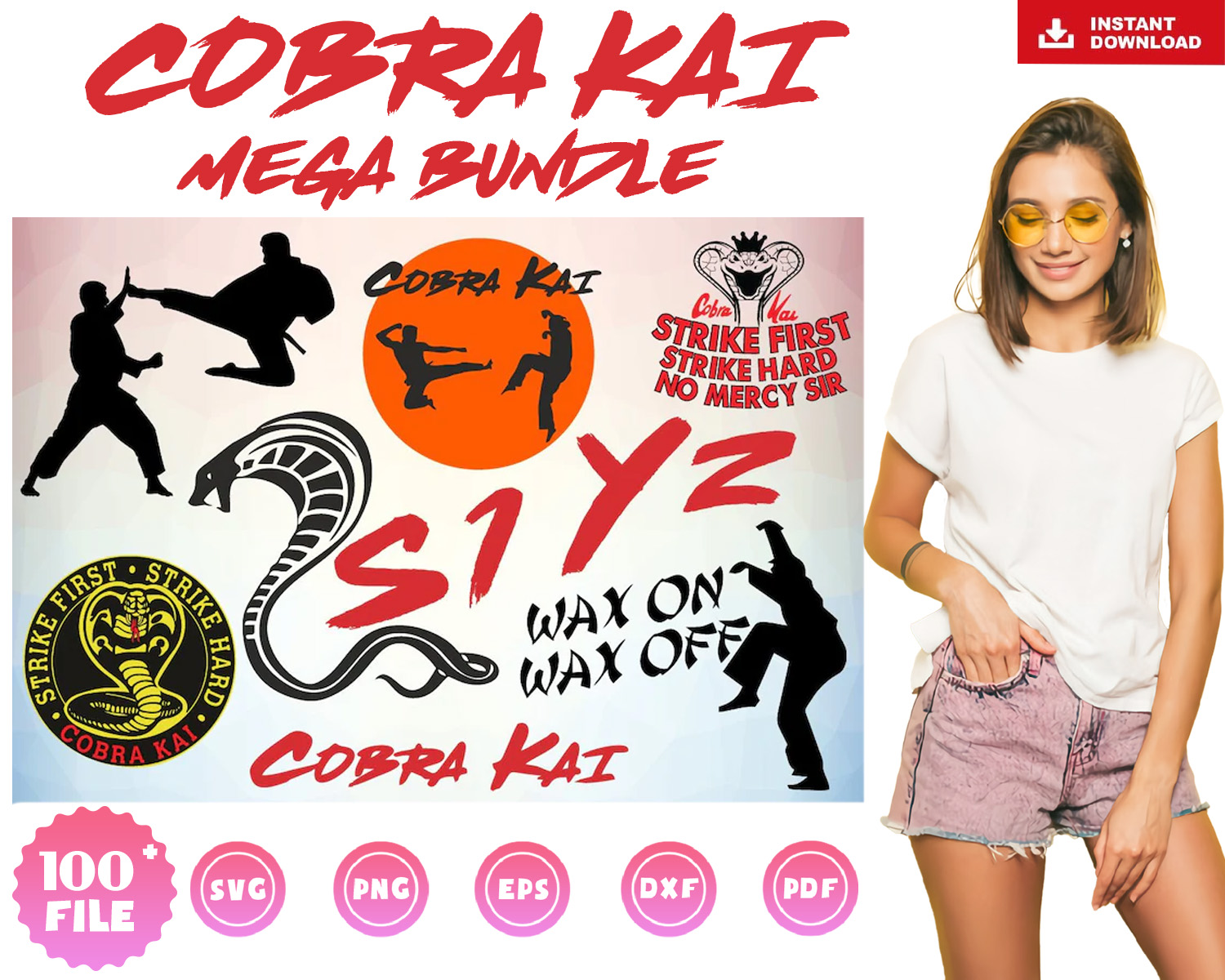 Kobra Kai Mega Svg Bundle, Kobra Kai Svg, Karate Svg | Inspire Uplift
