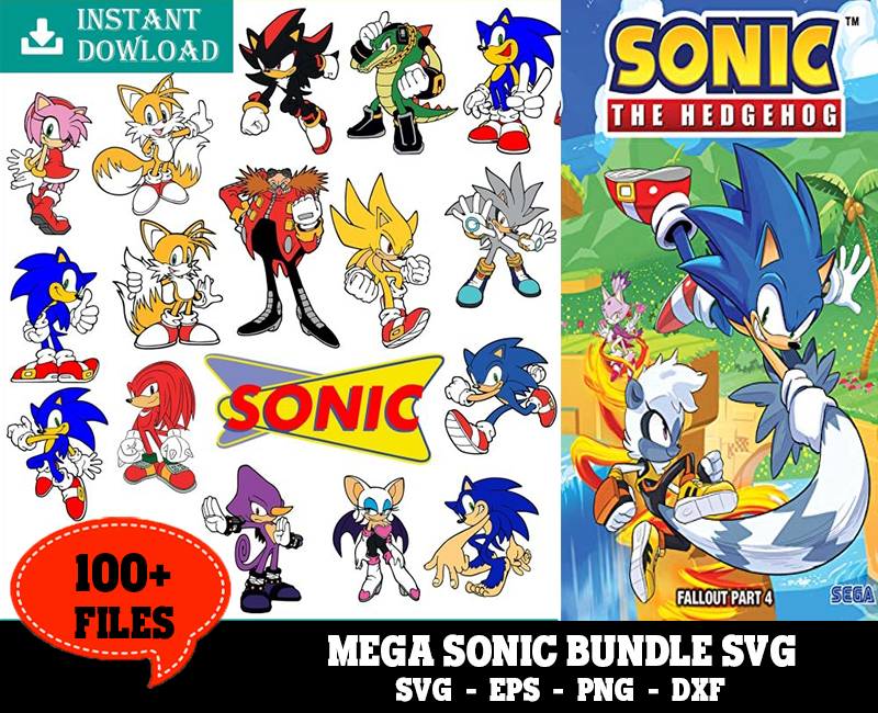 Sonic The Hedgehog Svg Bundle, Sonic Svg, Sonic Characters S - Inspire ...