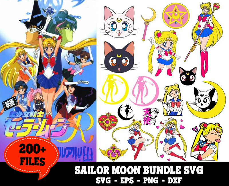 200 Files Sailor Moon Svg Bundle, Sailor Moon Svg, Usagi Tsu | Inspire ...