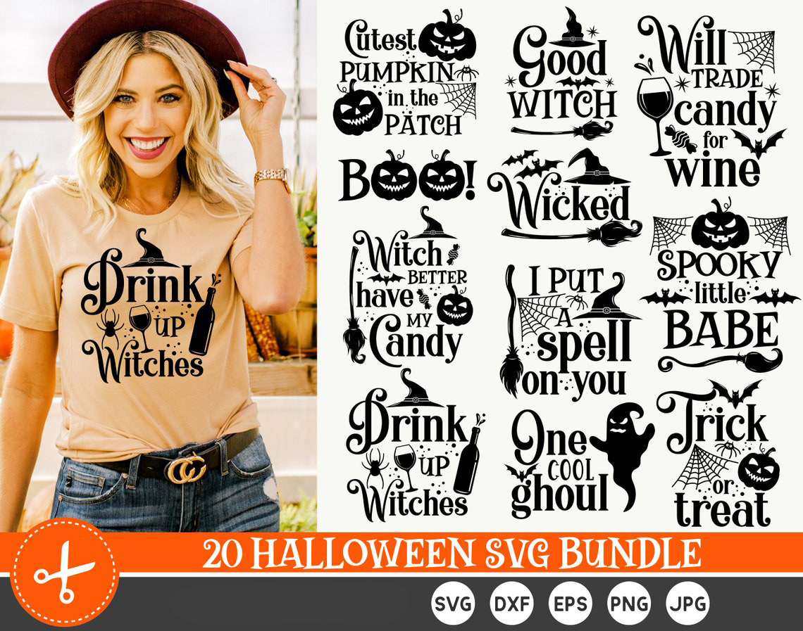 Halloween SVG Bundle, Halloween Svg, fall svg, Halloween Wit | Inspire ...
