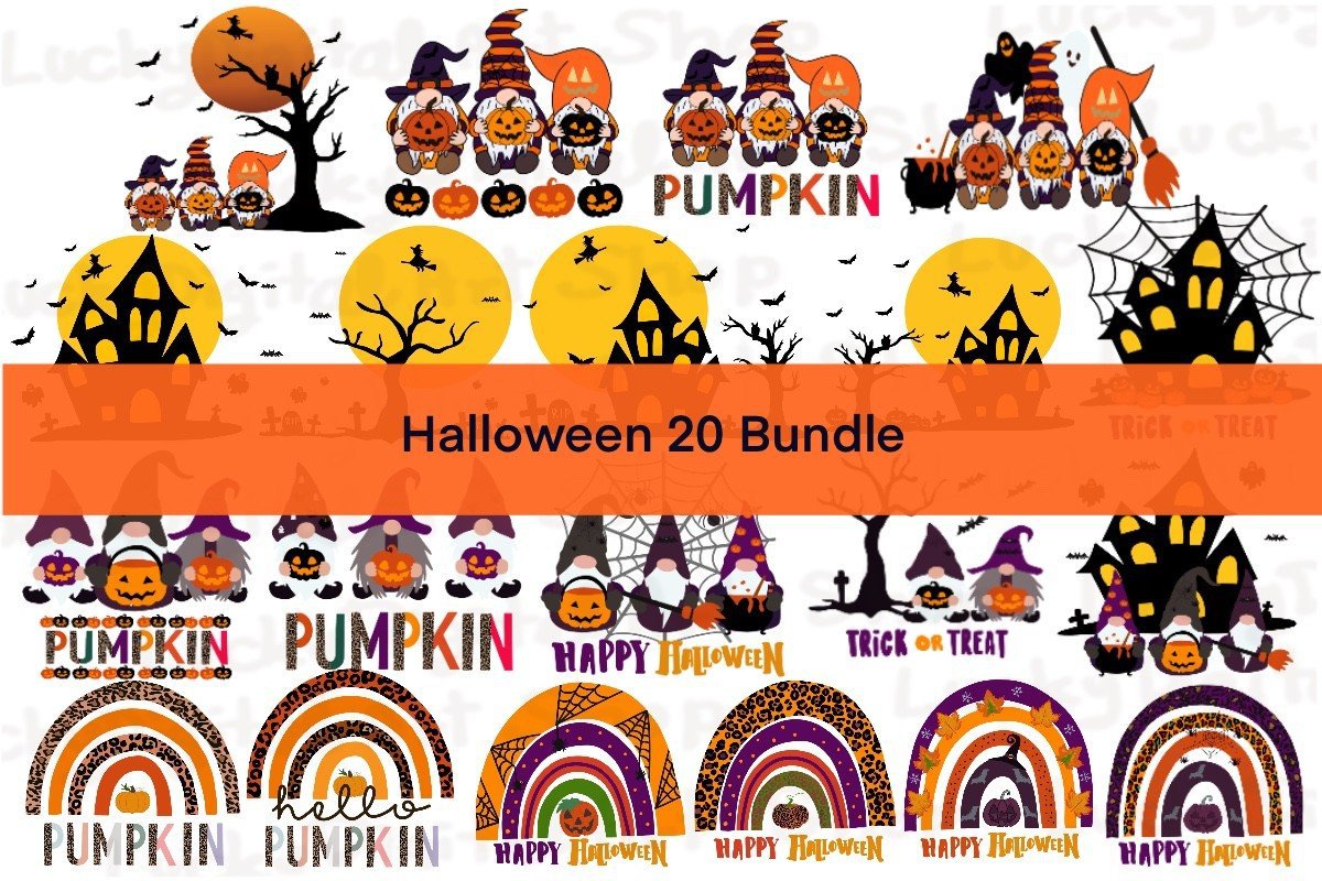 Halloween 20 Bundle,Halloween SVG Bundle, Halloween SVG, Fal | Inspire ...