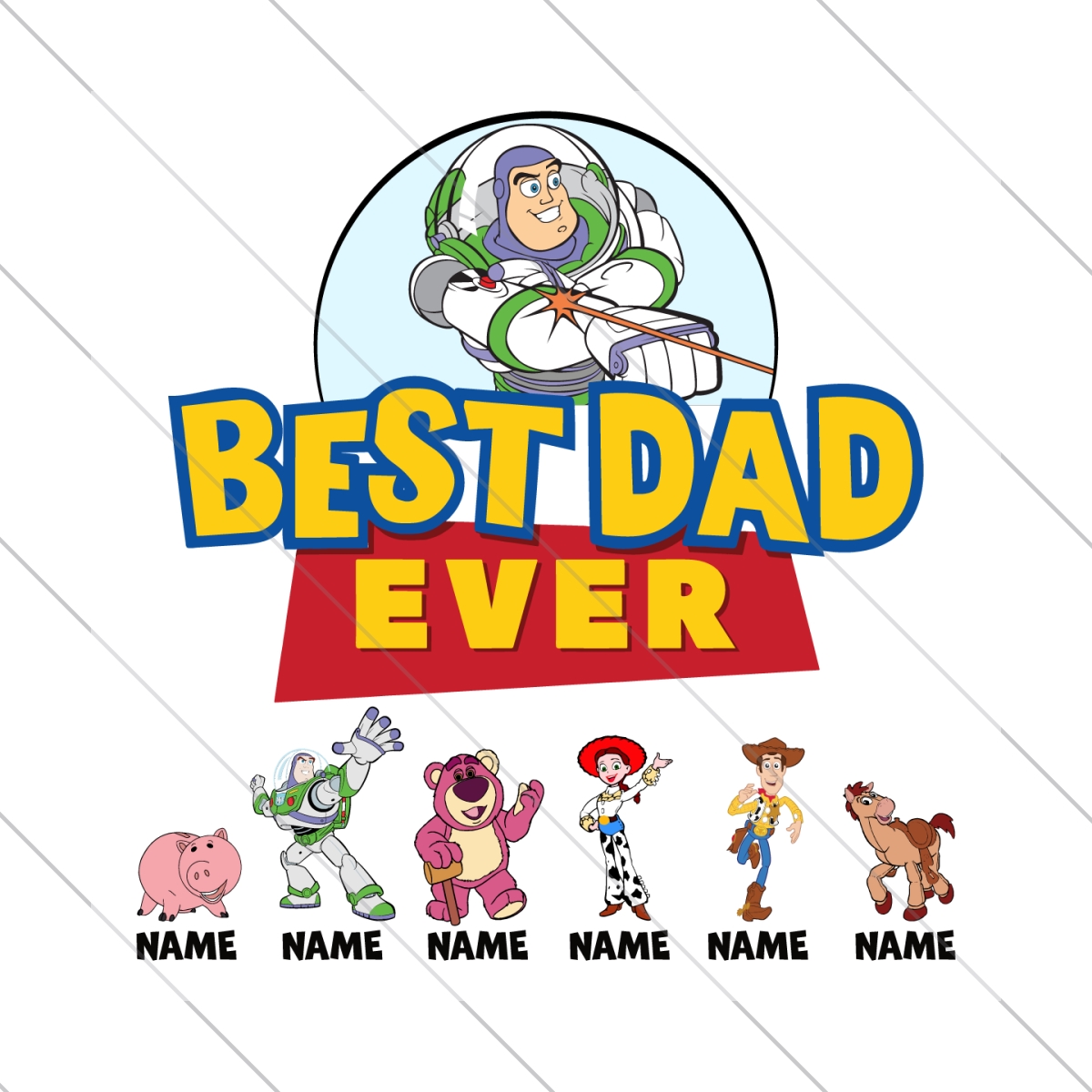 Custom Cartoon Best Dad Ever With Kids Name Png, Fathers Day | Inspire ...