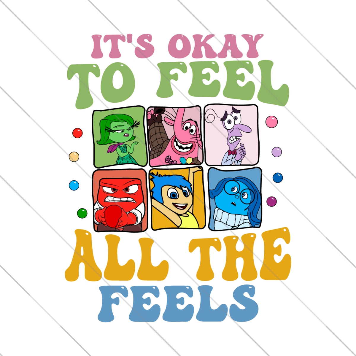 It's Ok To Feel All The Feels Svg Png, Inside Out Svg Png, A | Inspire ...