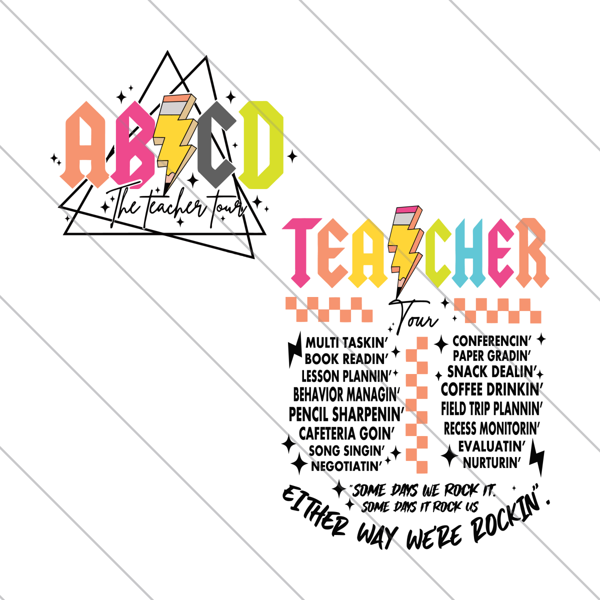 Retro Teacher Png/Svg, ABCD Teacher Tour Png/Svg, Back To Sc | Inspire ...