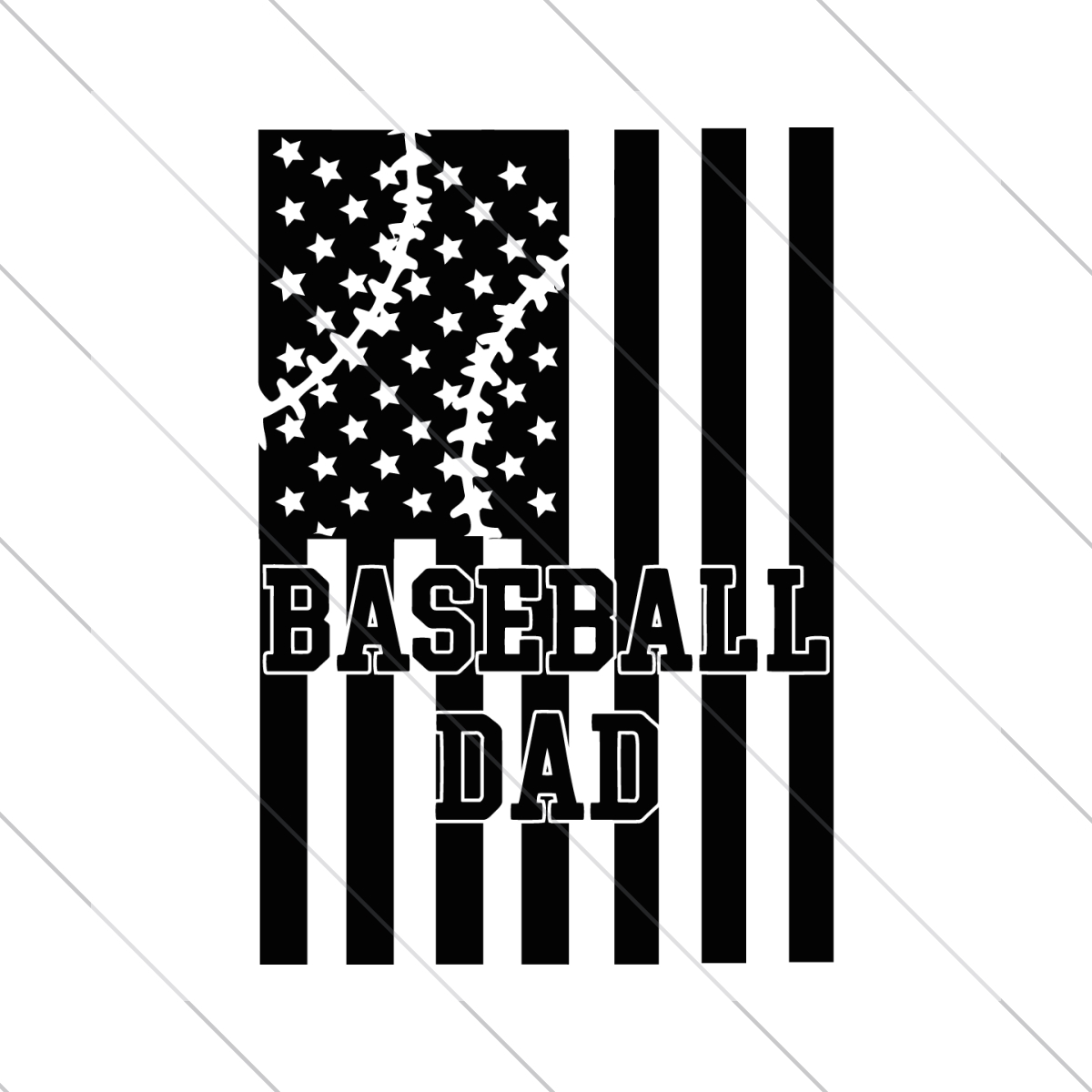Baseball Dad SVG, Dad Svg, Patriotic American Flag, Baseball | Inspire ...