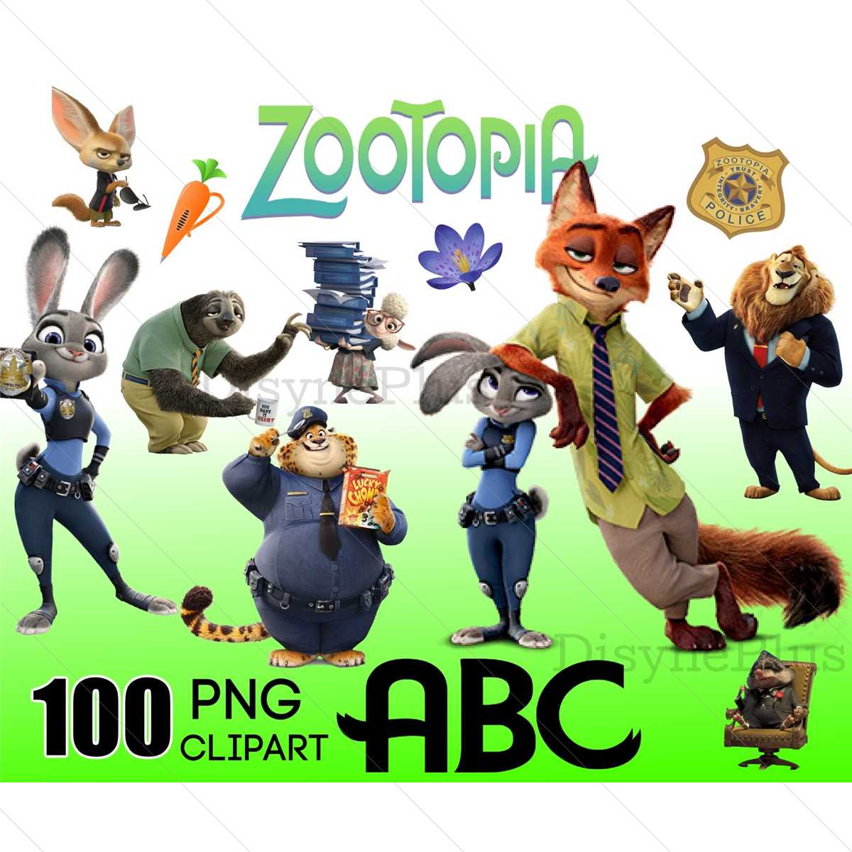 Zoopotia Disney Movie Bundle PNG File | Inspire Uplift