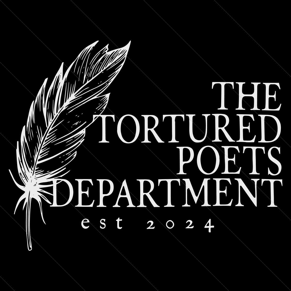 The Tortured Poets Department Taylor Album SVG File Design | Inspire Uplift