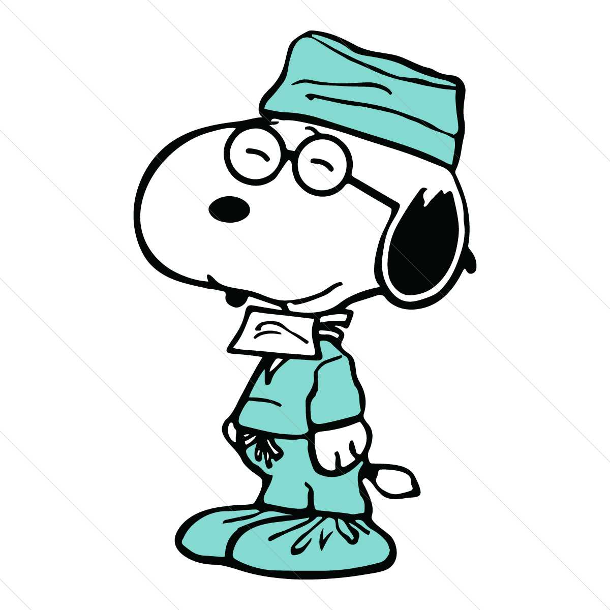 Retro Peanuts Snoopy Nurse SVG File Cricut - Inspire Uplift