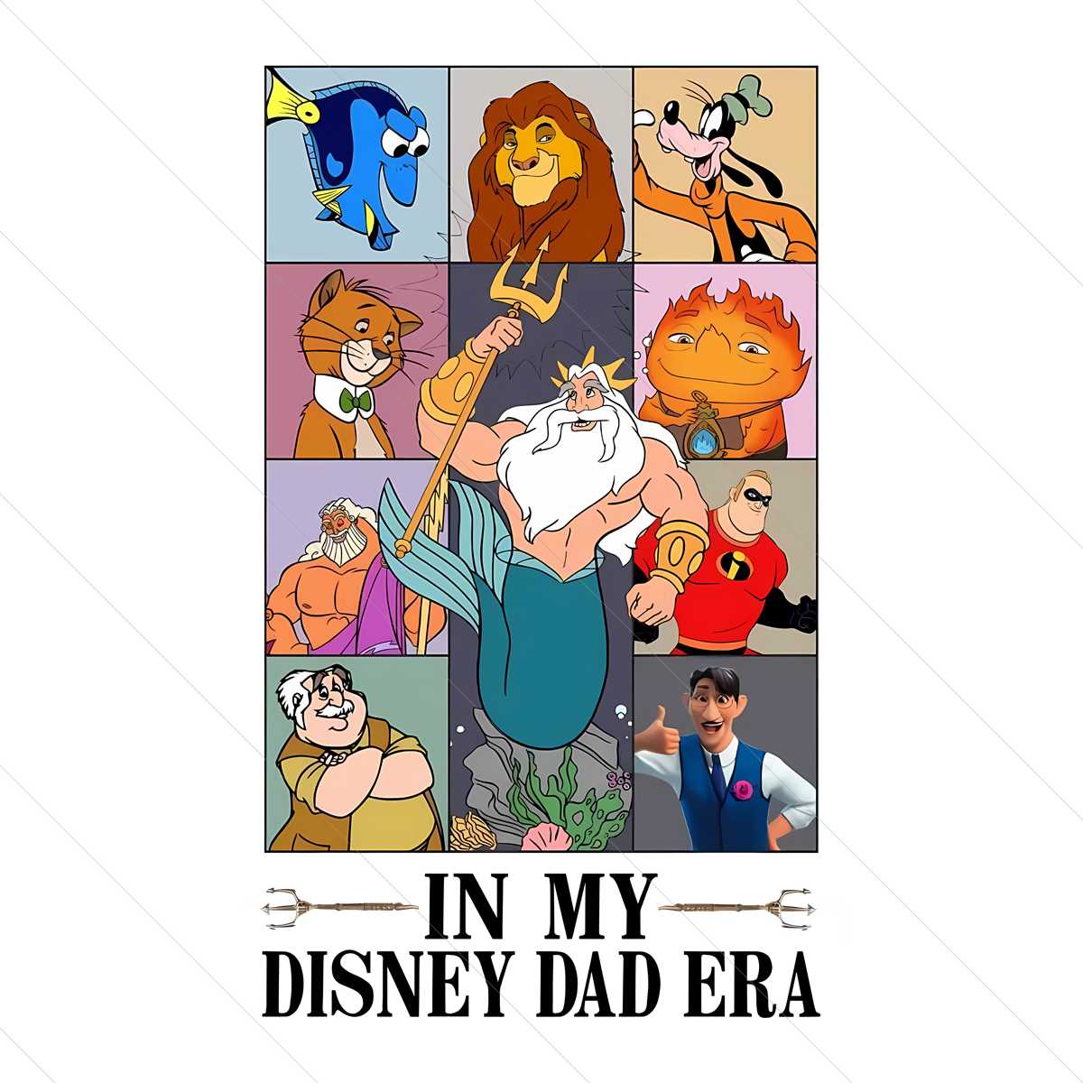 Disney Vintage In My Dad Era Disneyland Cartoon PNG | Inspire Uplift