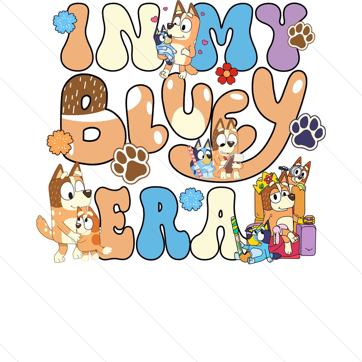 In My Bluey Era Chilli Heeler Bingo PNG - Inspire Uplift