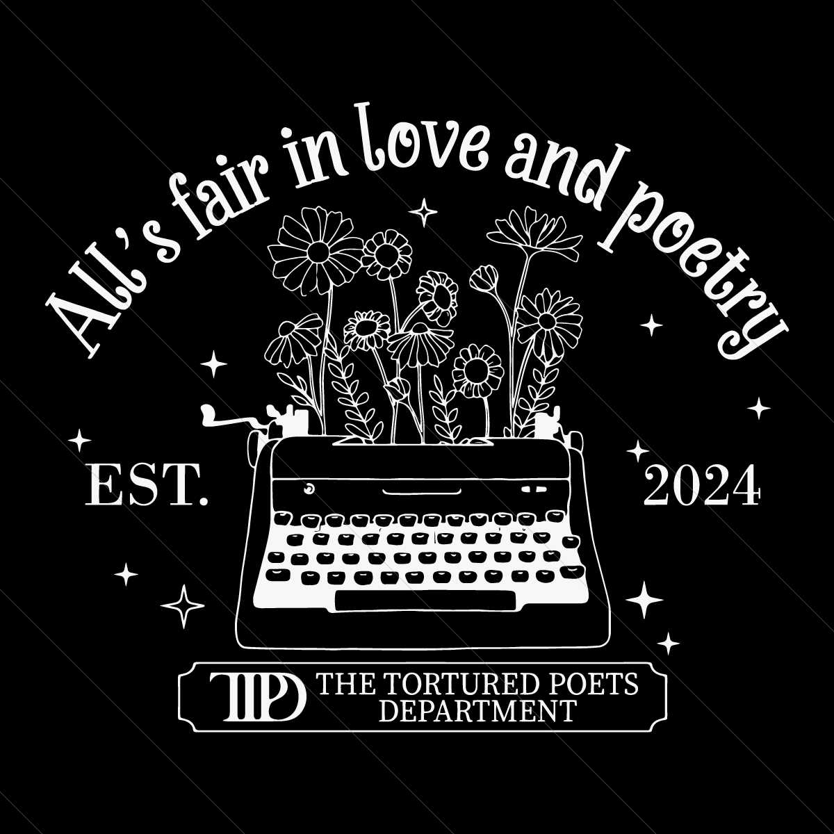 Alls Fair In Love And Poetry Est 2024 SVG | Inspire Uplift