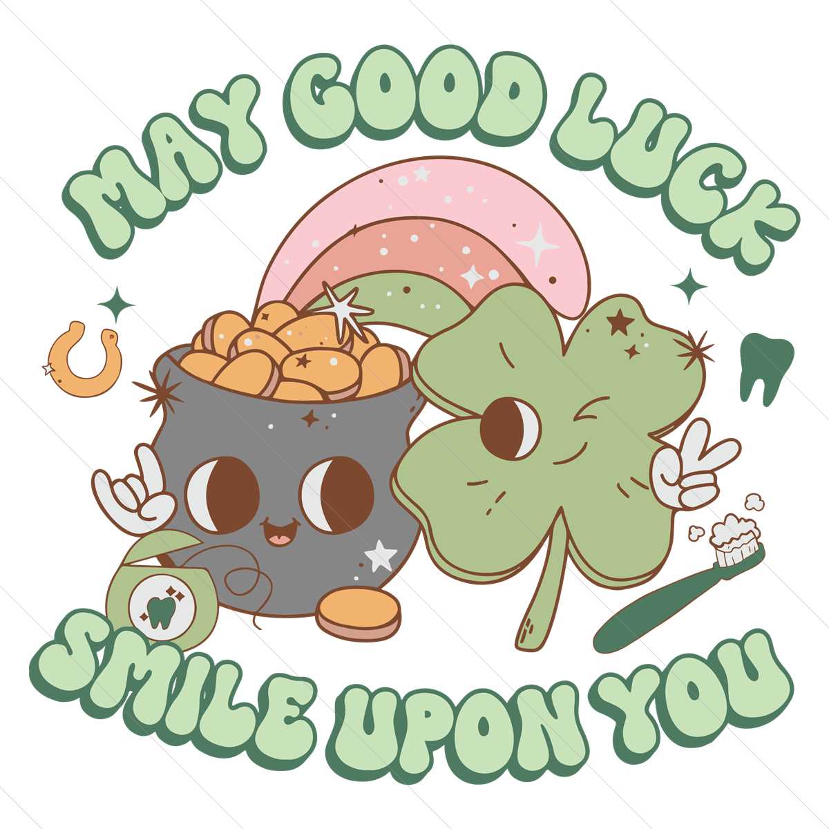 May Good Luck Smile Upon You SVG File Digital - Inspire Uplift